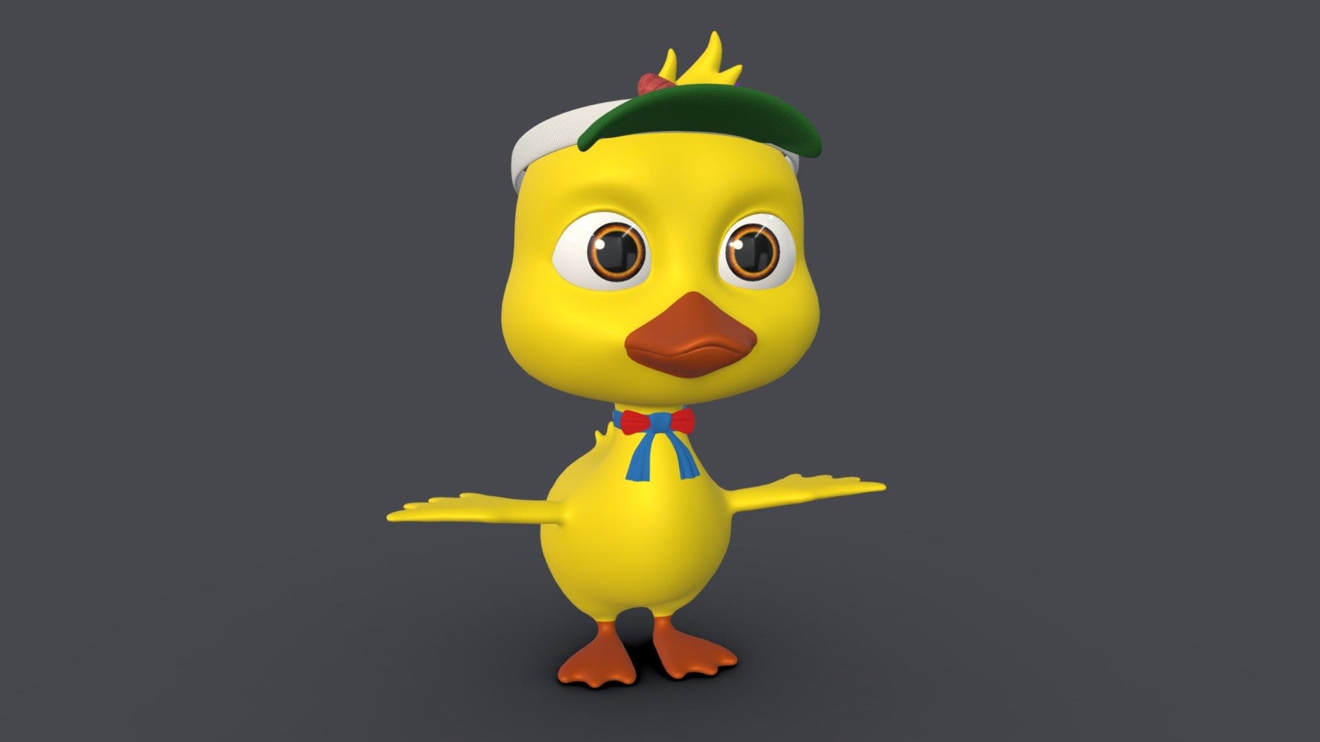 Asset - Cartoons - Character - Duck - Rig - OPEN3DSEA