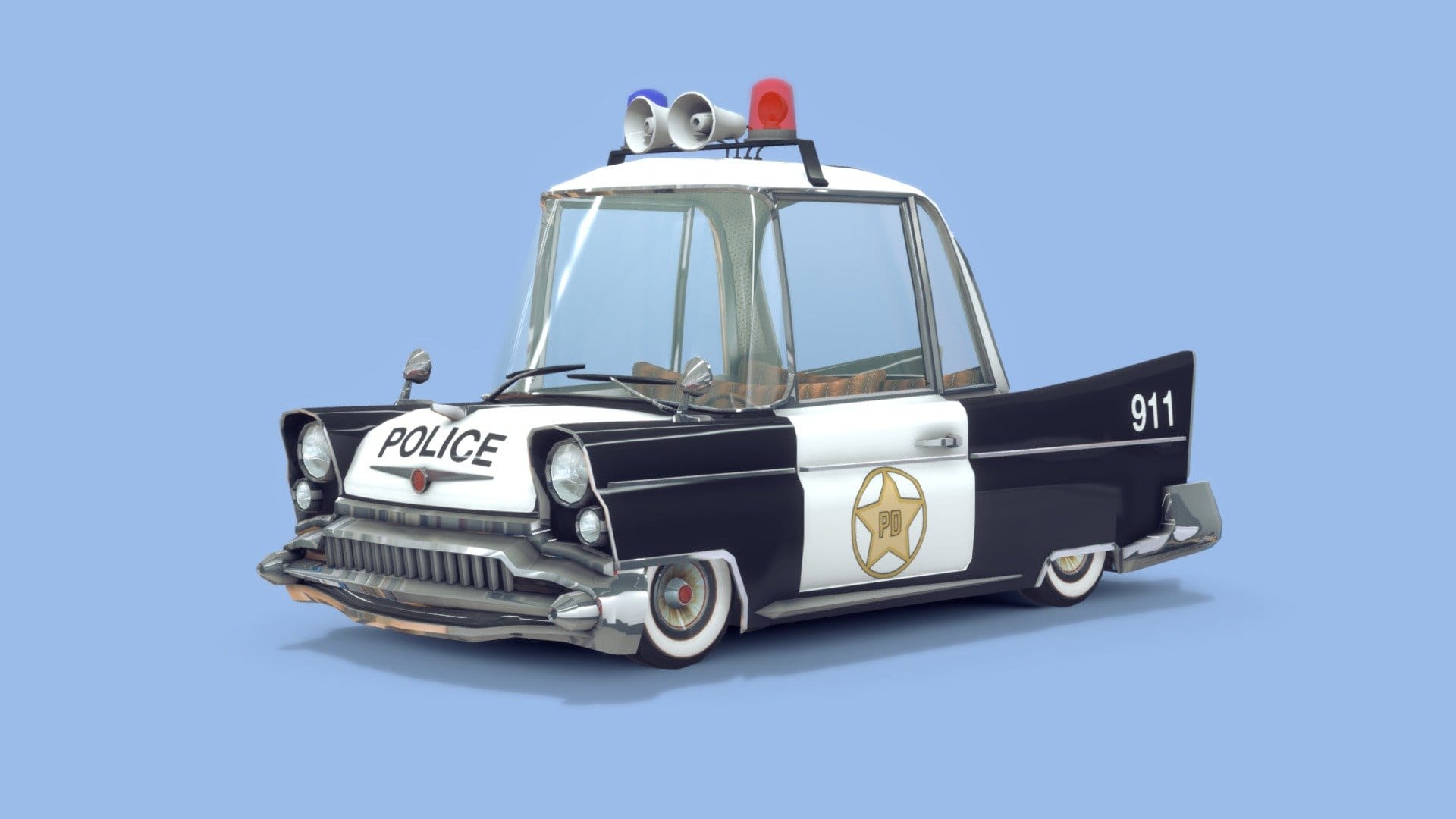 Cruiser - Retro Cartoon Car - OPEN3DSEA