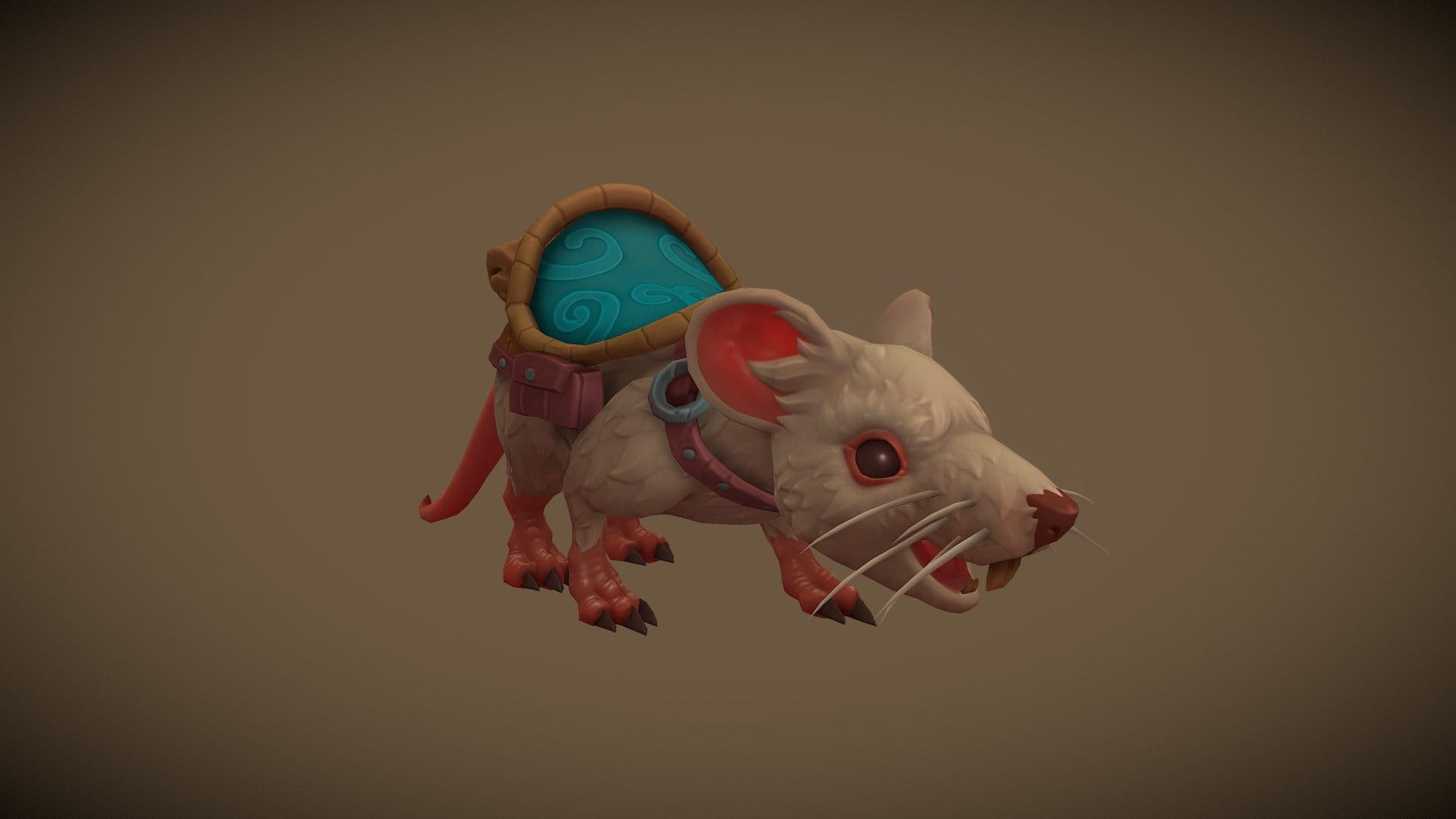Stylized Fantasy Rat Mount 3D Model Download - Game Ready Asset | Open3DSea