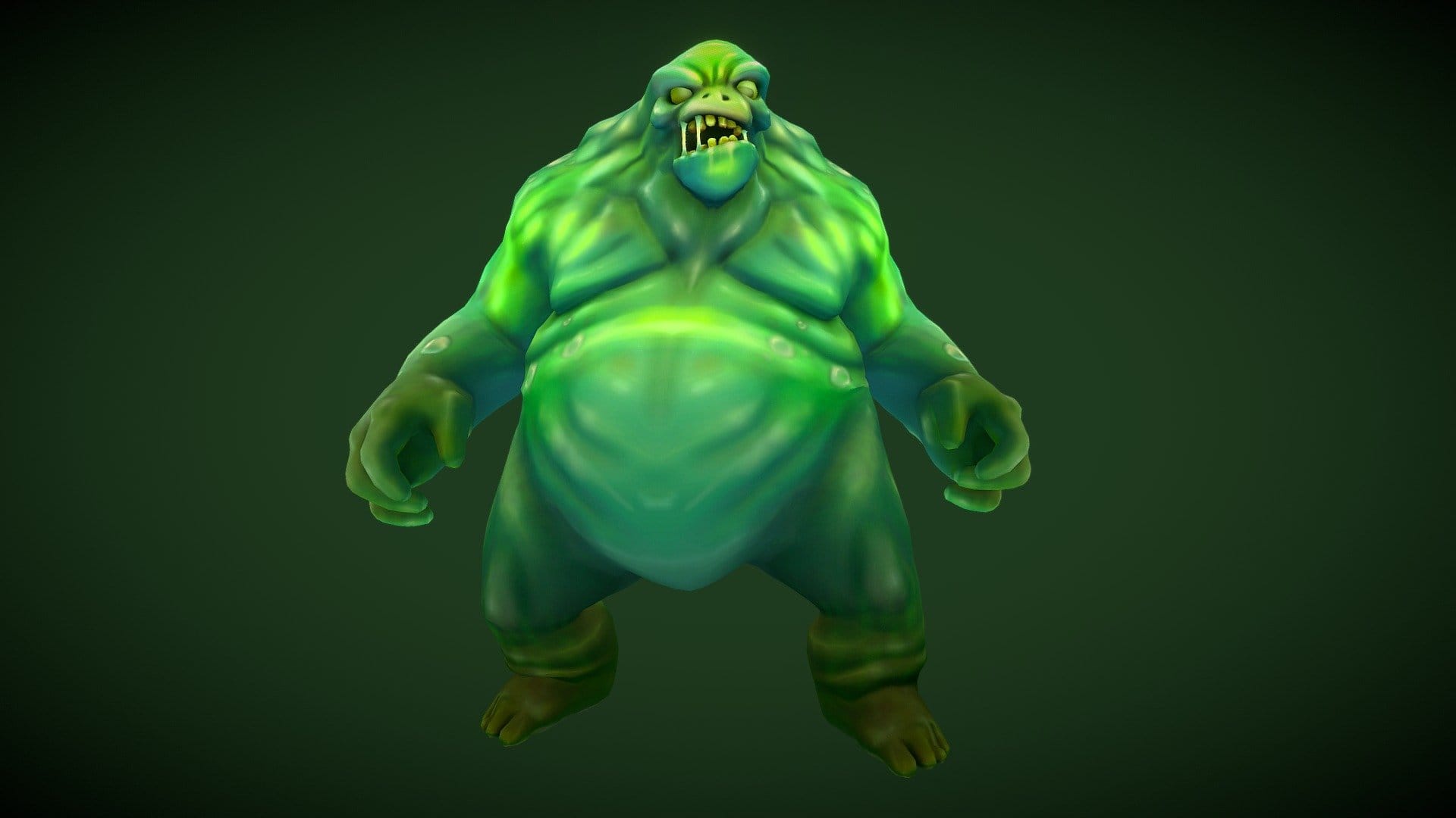Stylized Fantasy Slime man - OPEN3DSEA