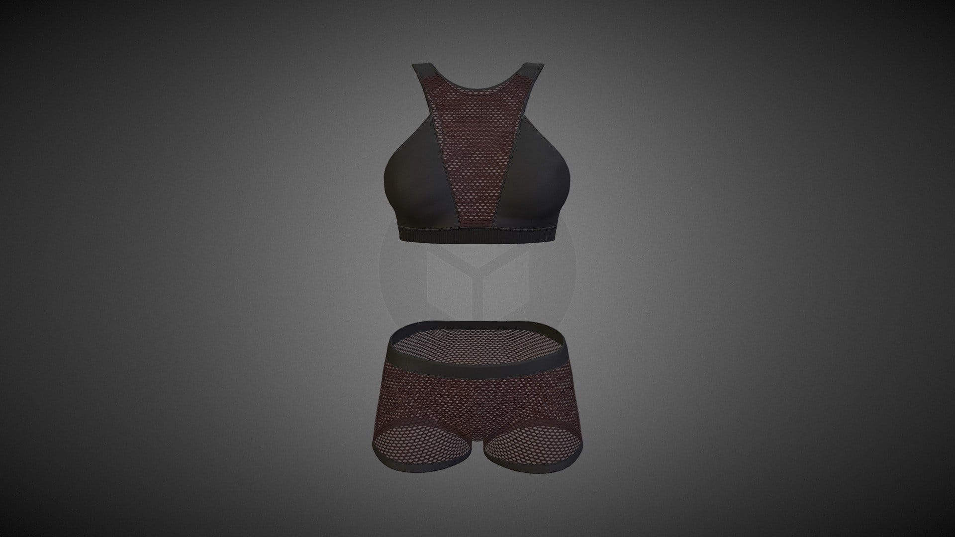 Cyberpunk - Mesh Activewear Red - OPEN3DSEA