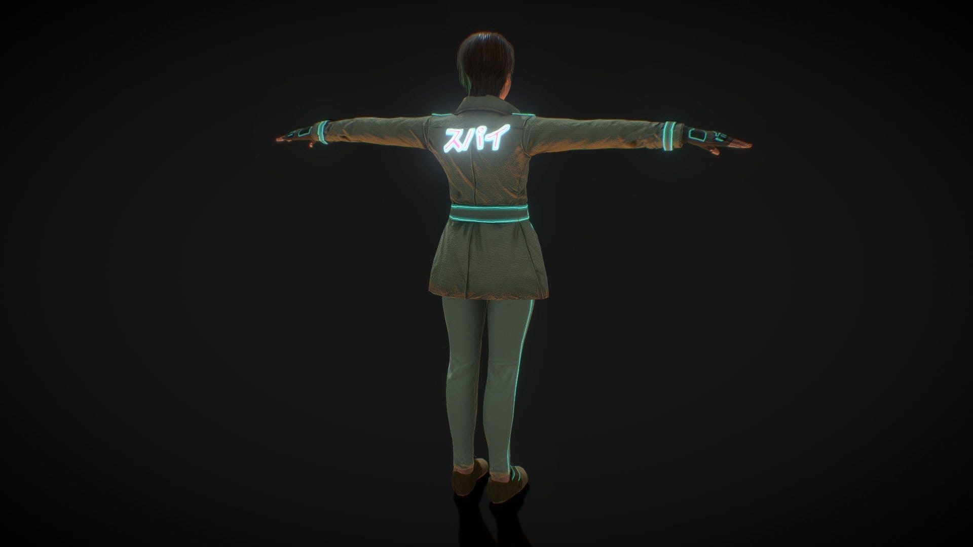スパイCyberpunk Spy Woman ( Rigged ) 3D Model Download - Game Ready Asset ...