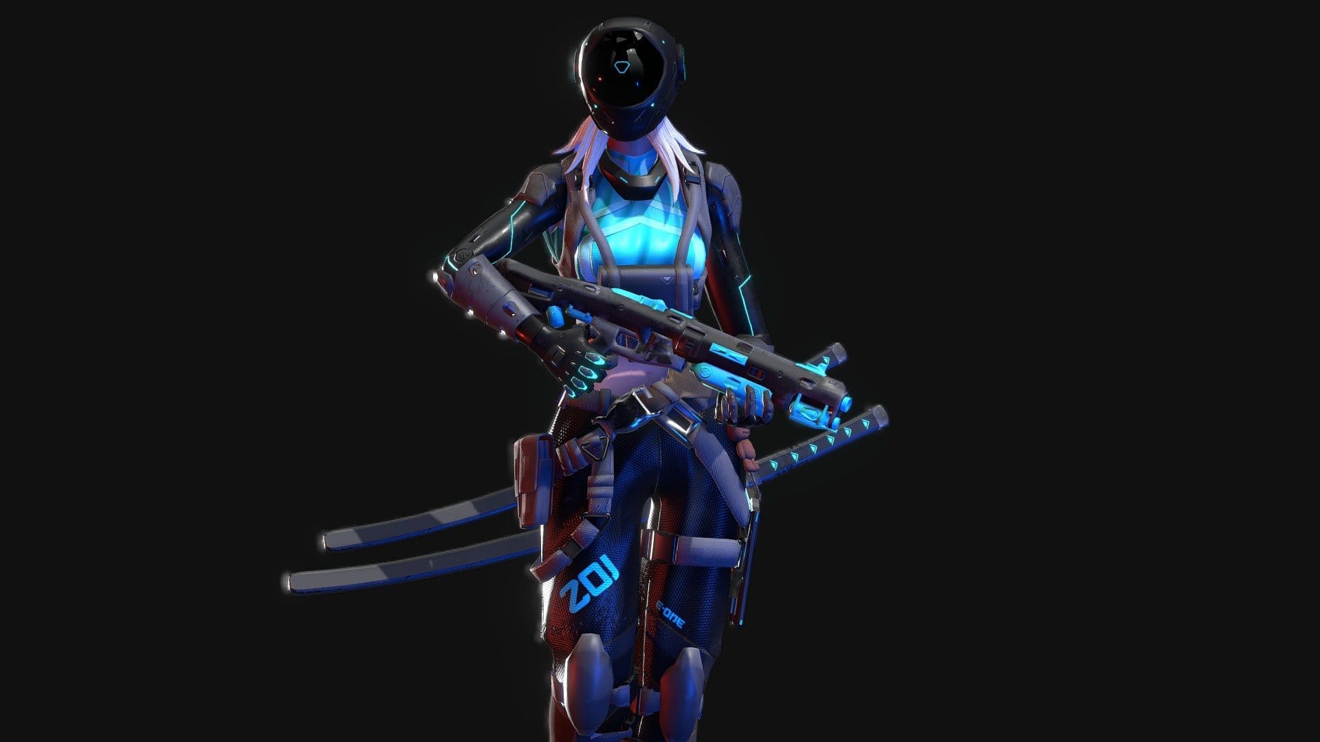 Cyberpunk Zoi Robot - OPEN3DSEA