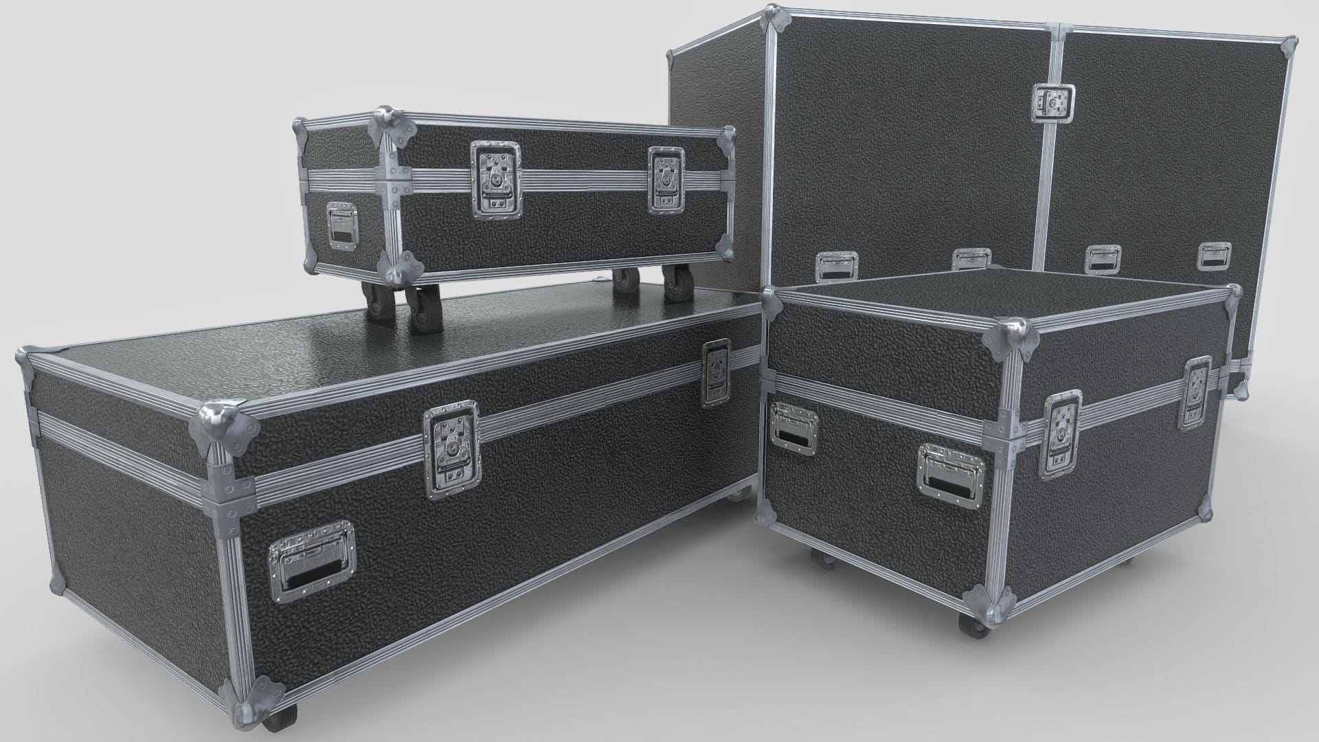 Instrument Flight Cases 3D Model Download - Game Ready Asset | Open3DSea