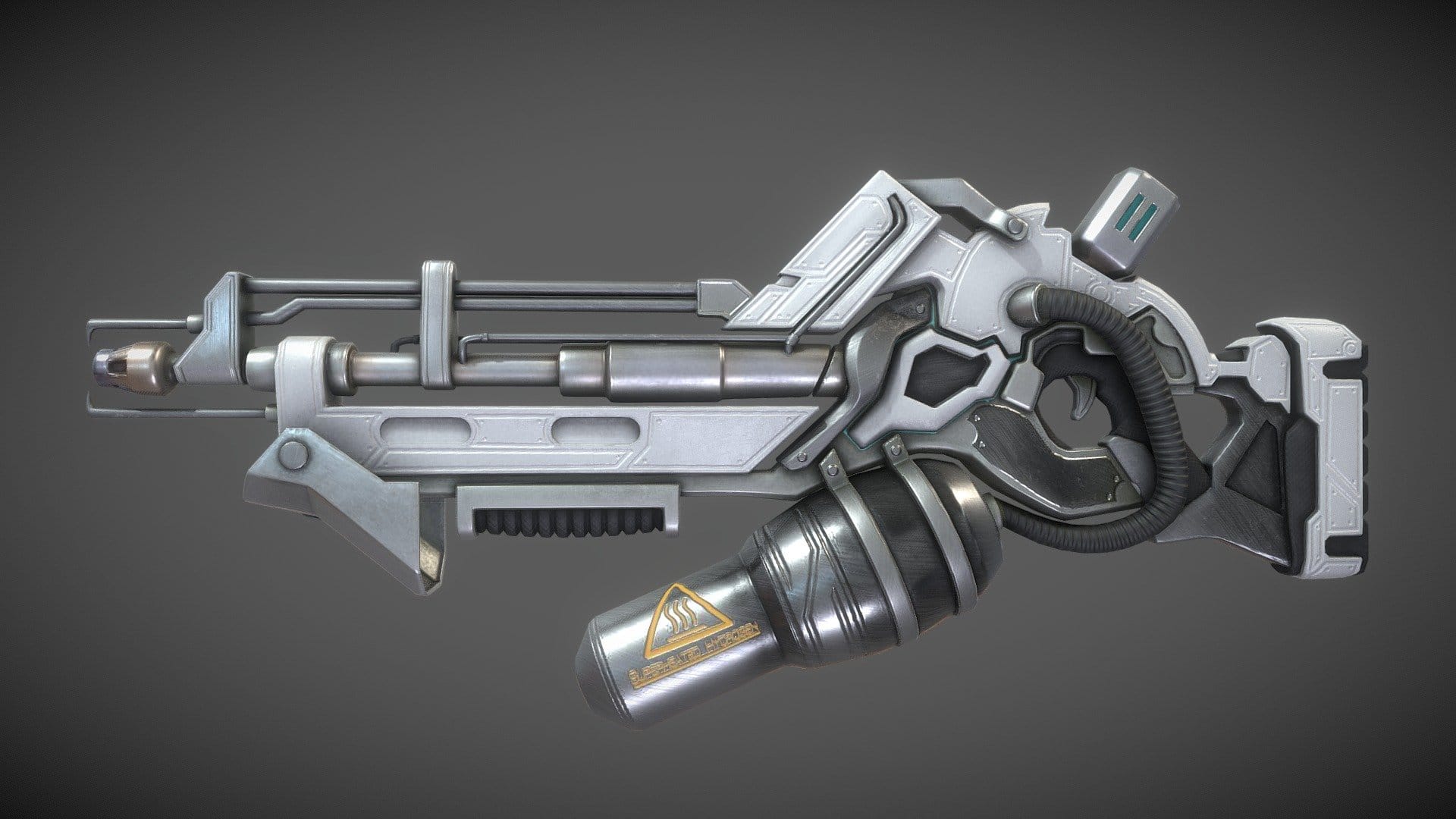 Sci Fi Heavy Flamer 3D Model Download - Game Ready Asset | Open3DSea