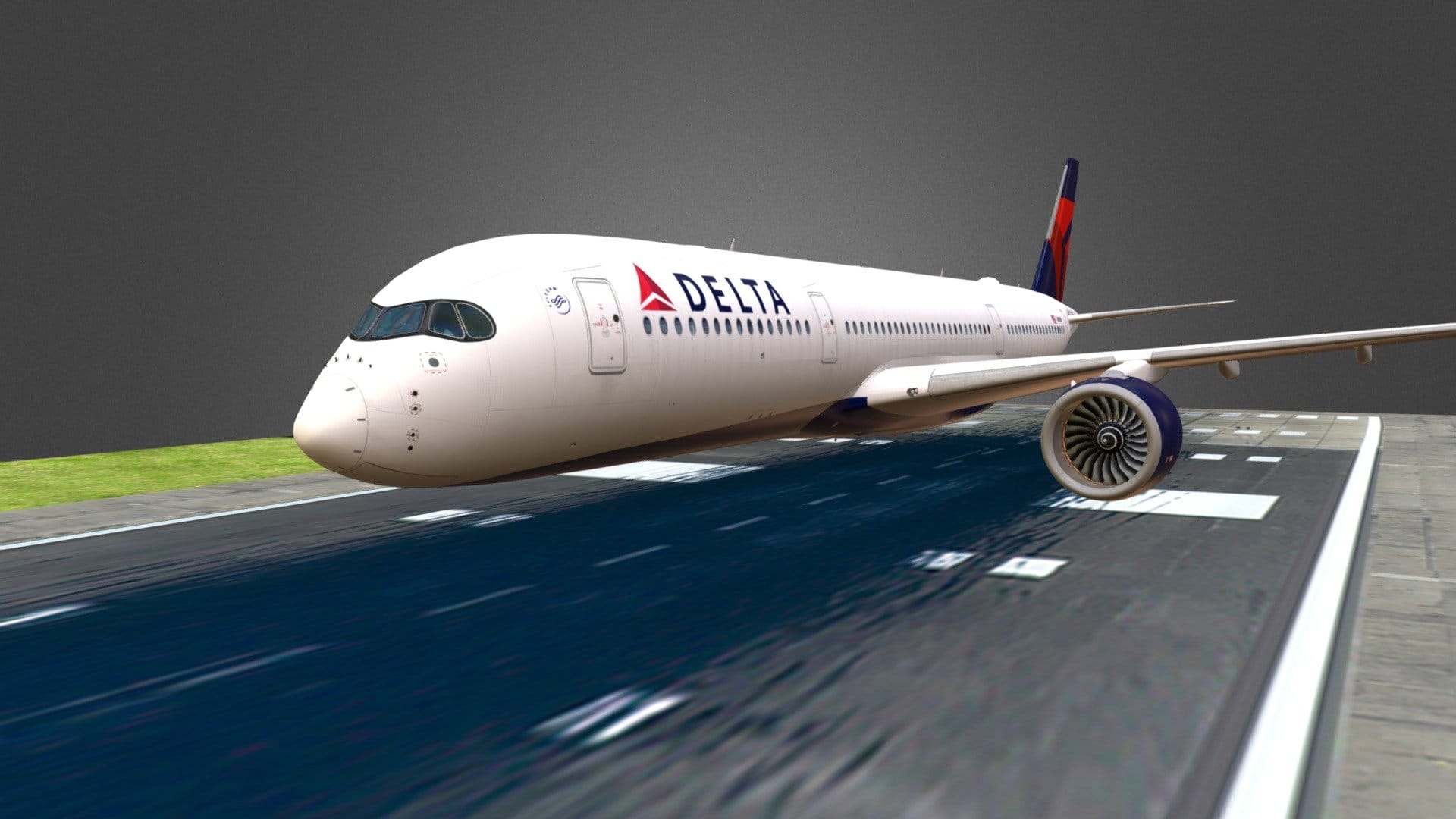Airbus A320 (Delta Airlines) Airplane 3D Model Download - Game Ready ...