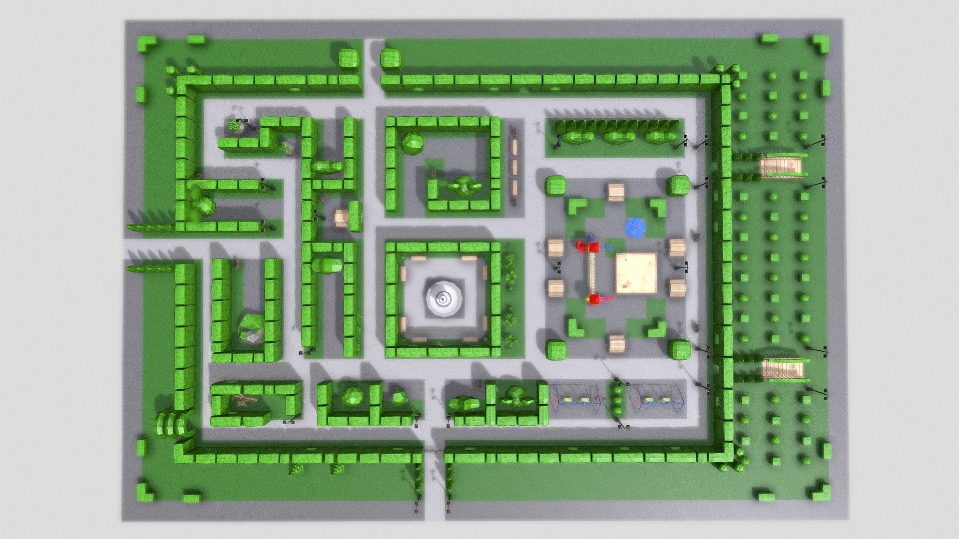 City Park Maze & Playground - OPEN3DSEA
