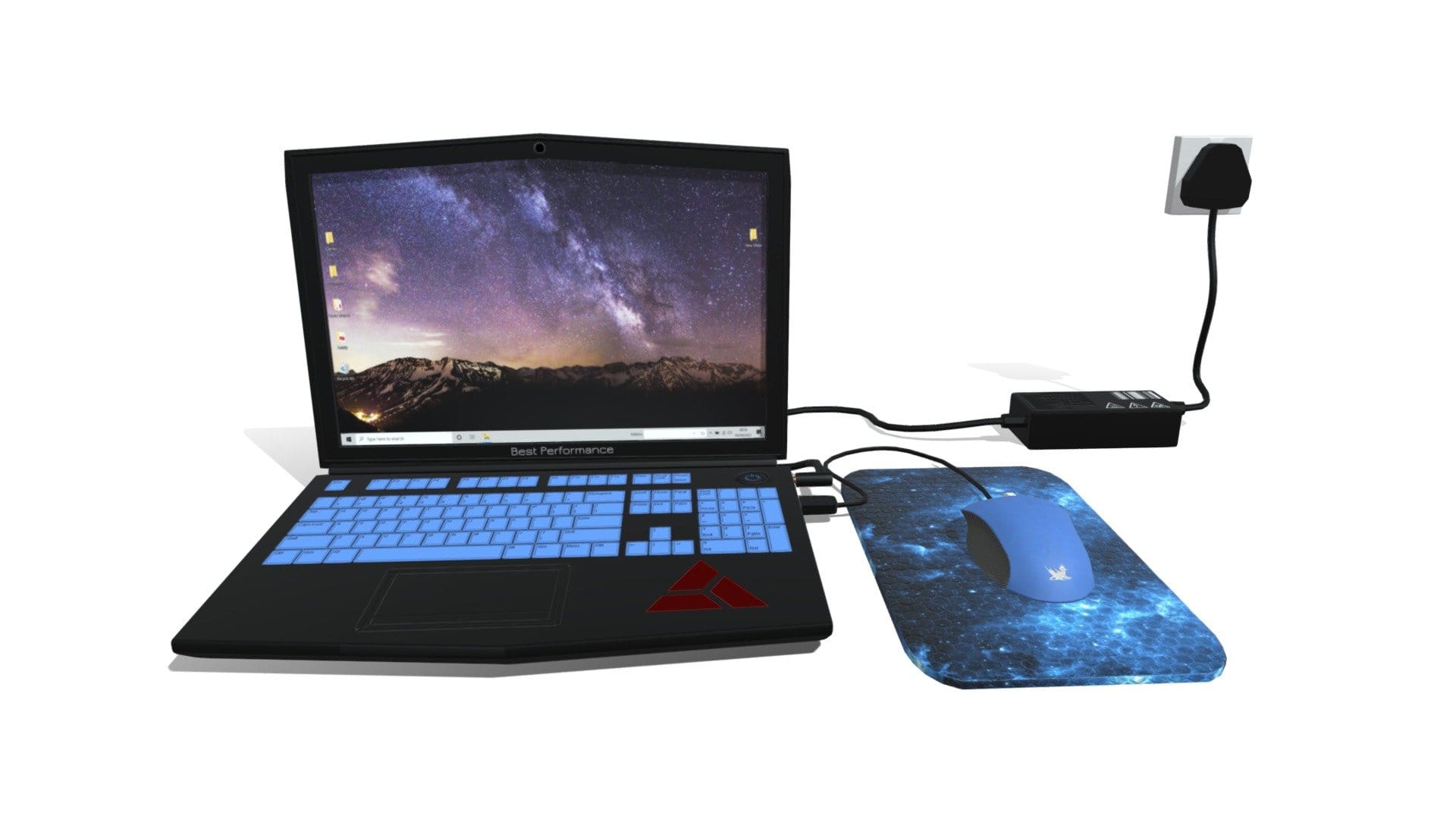 computer notebook laptop (LP with support edges) - OPEN3DSEA