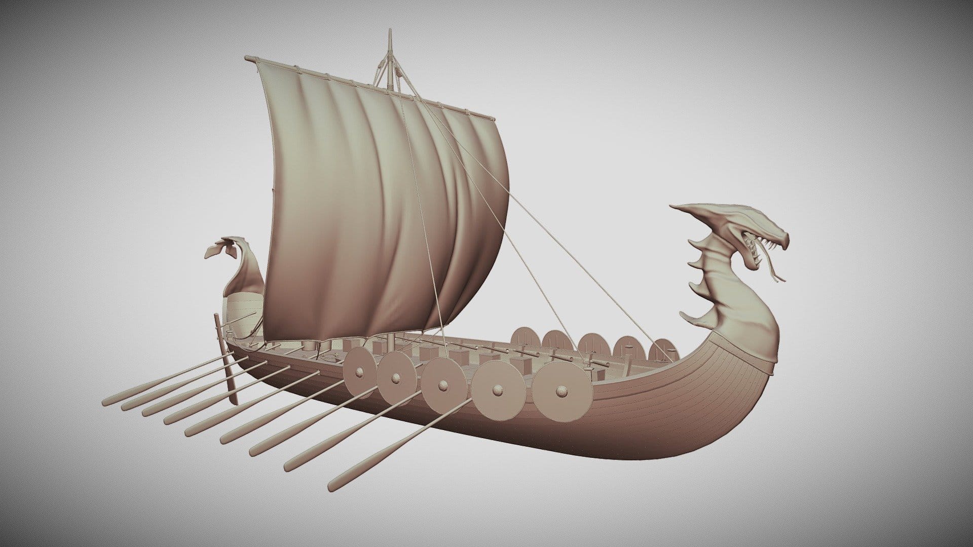 Drakkar Viking Ship - OPEN3DSEA
