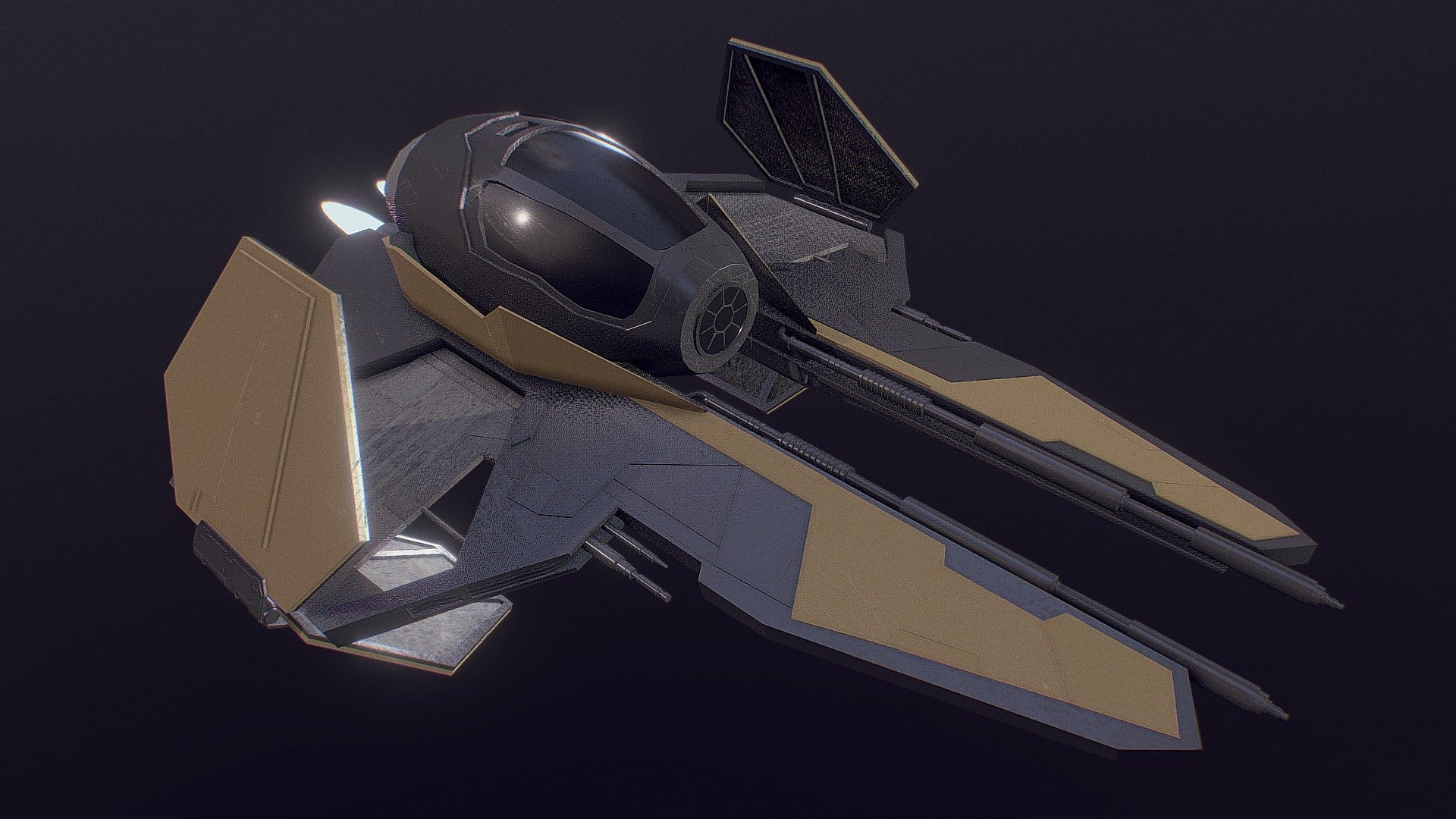 ETA-2 Actis-Class Jedi Interceptor (Anakin's) - OPEN3DSEA