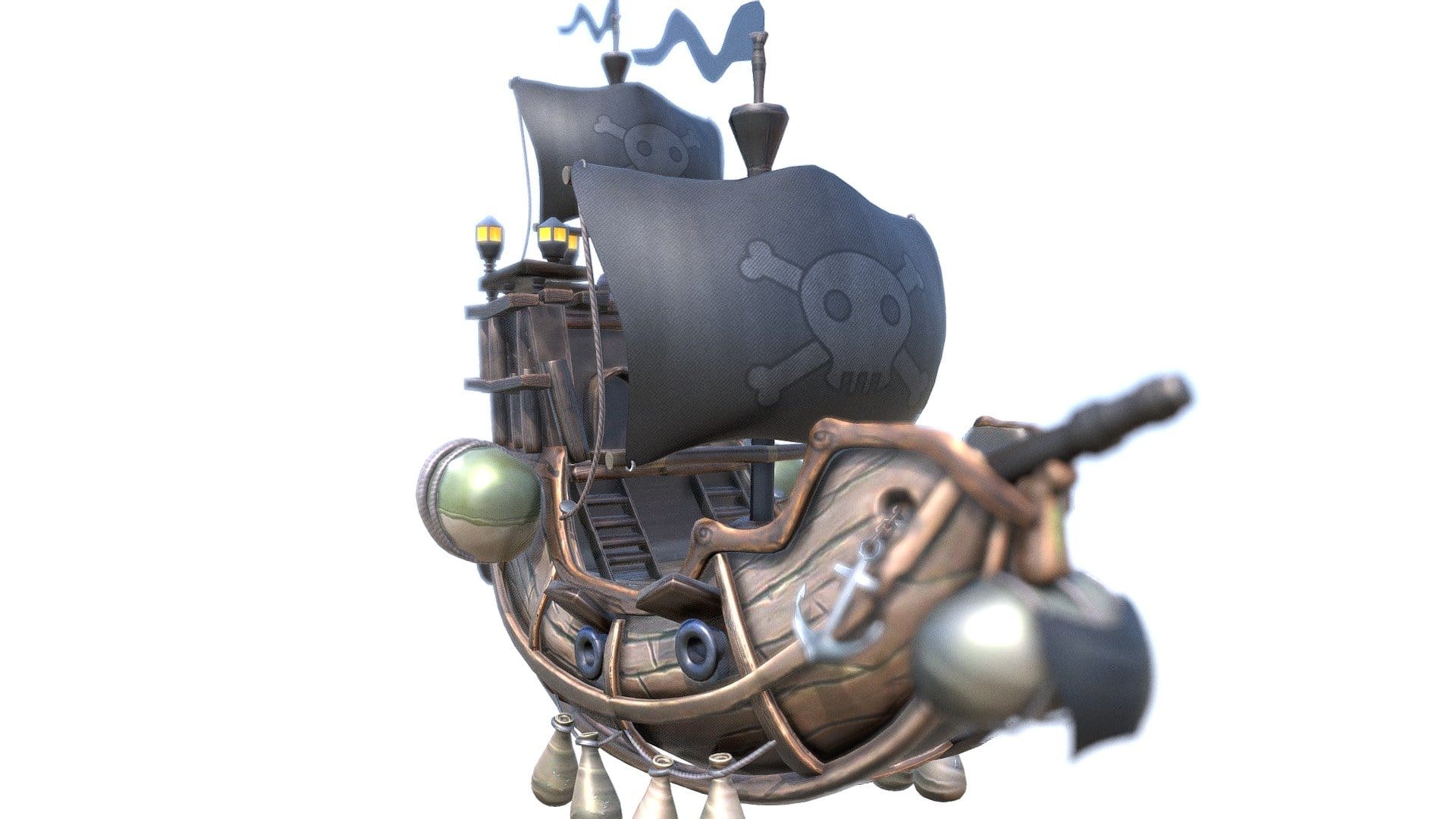 Flying Pirate Ship - OPEN3DSEA