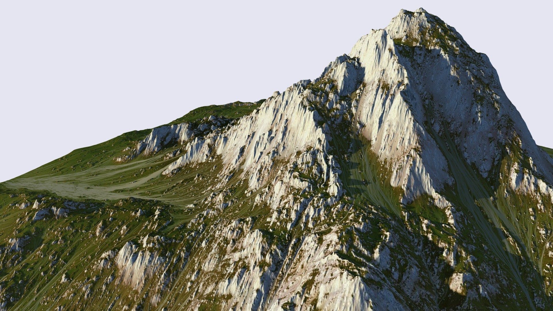 Grass Map Mountains (World Machine) - OPEN3DSEA