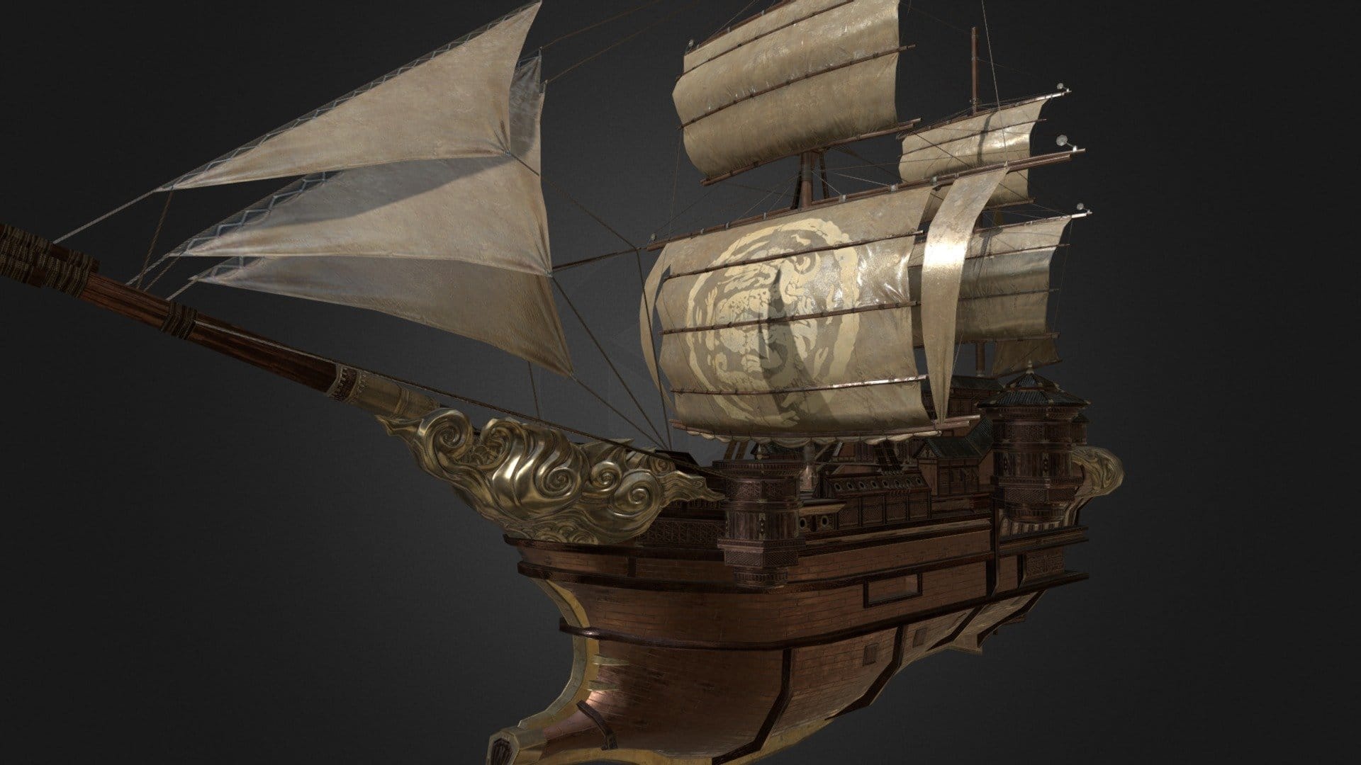 Sailboat Ship - OPEN3DSEA