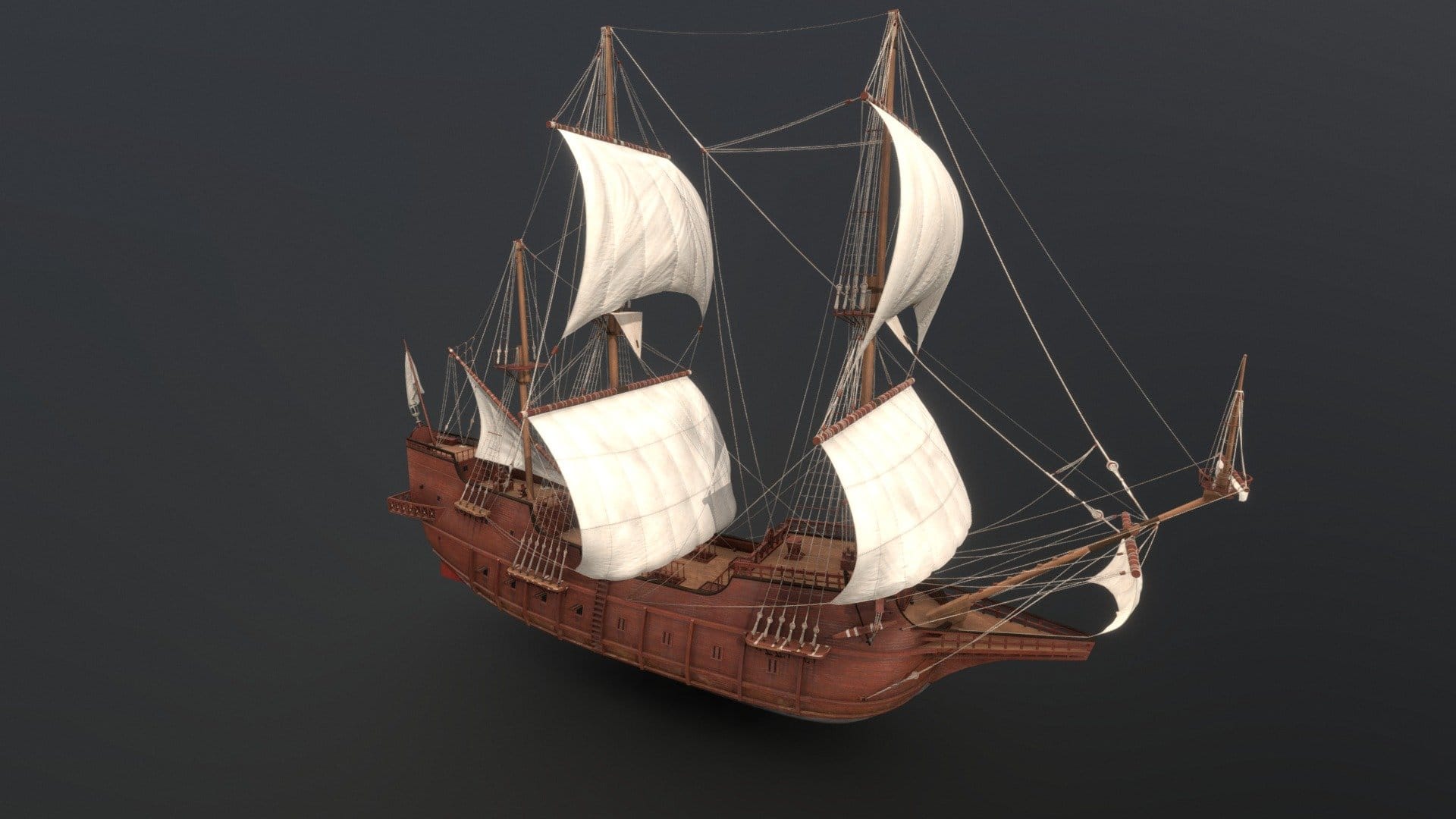 Spanish Galleon Ship - OPEN3DSEA