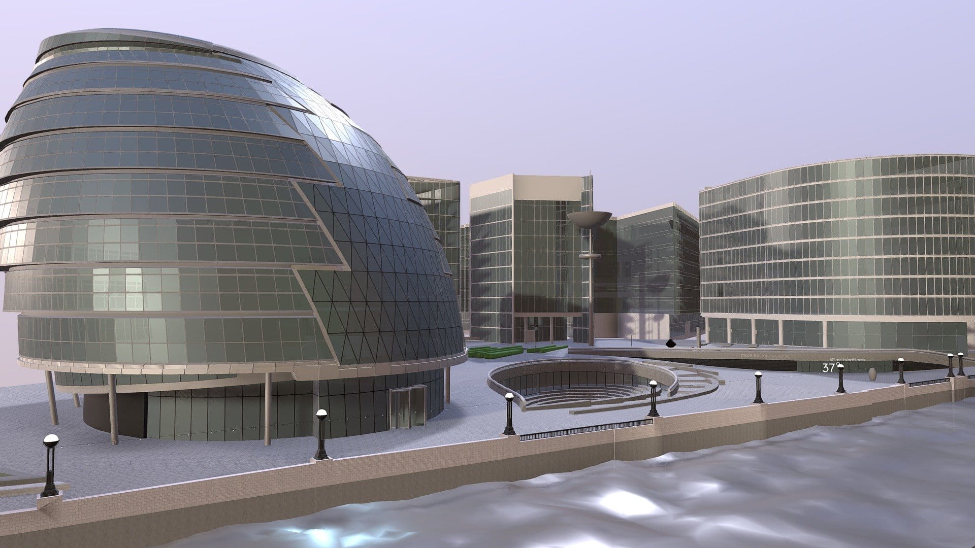The GLA Building, City Hall, London - OPEN3DSEA