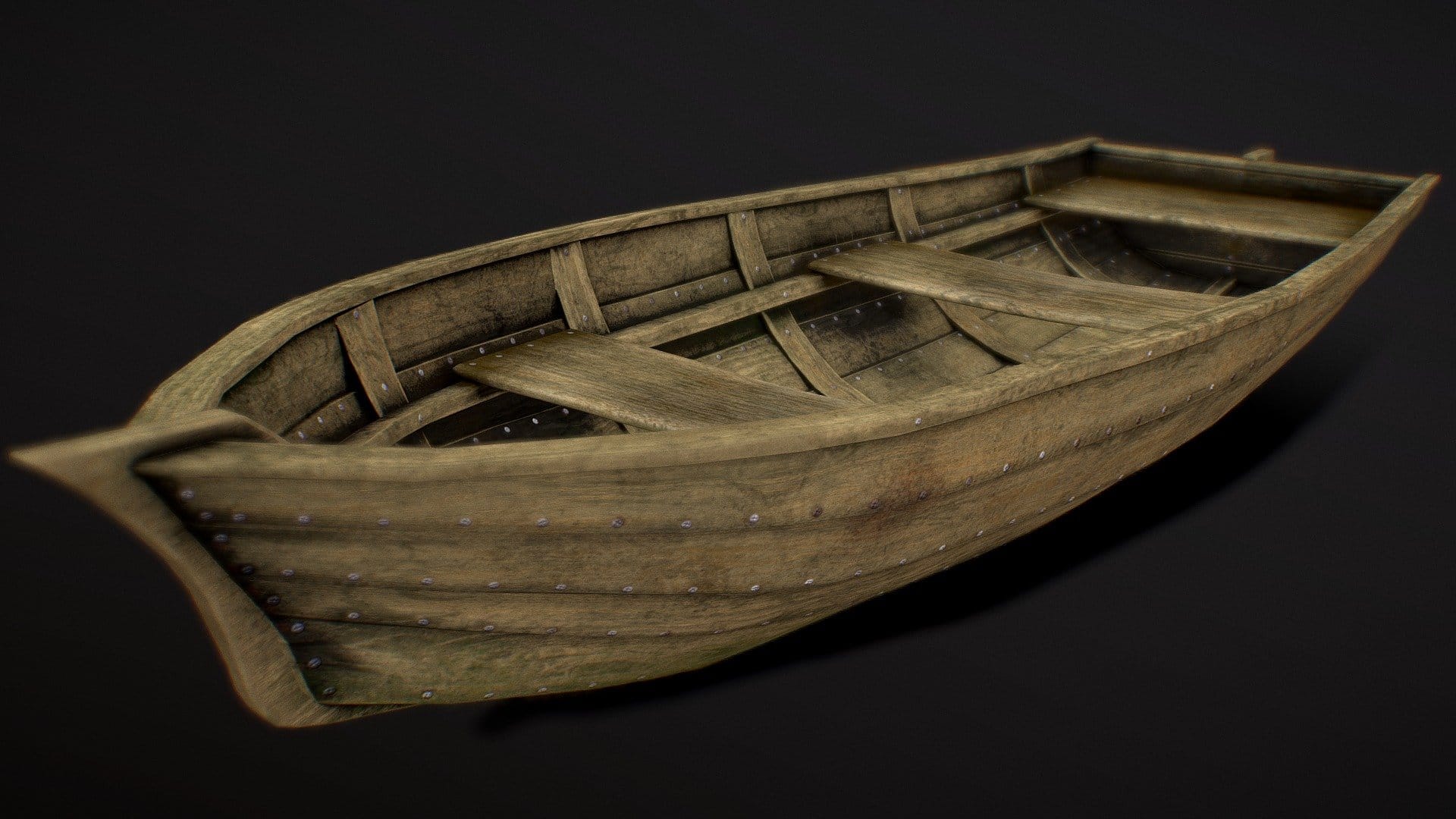 Wooden Boat - OPEN3DSEA