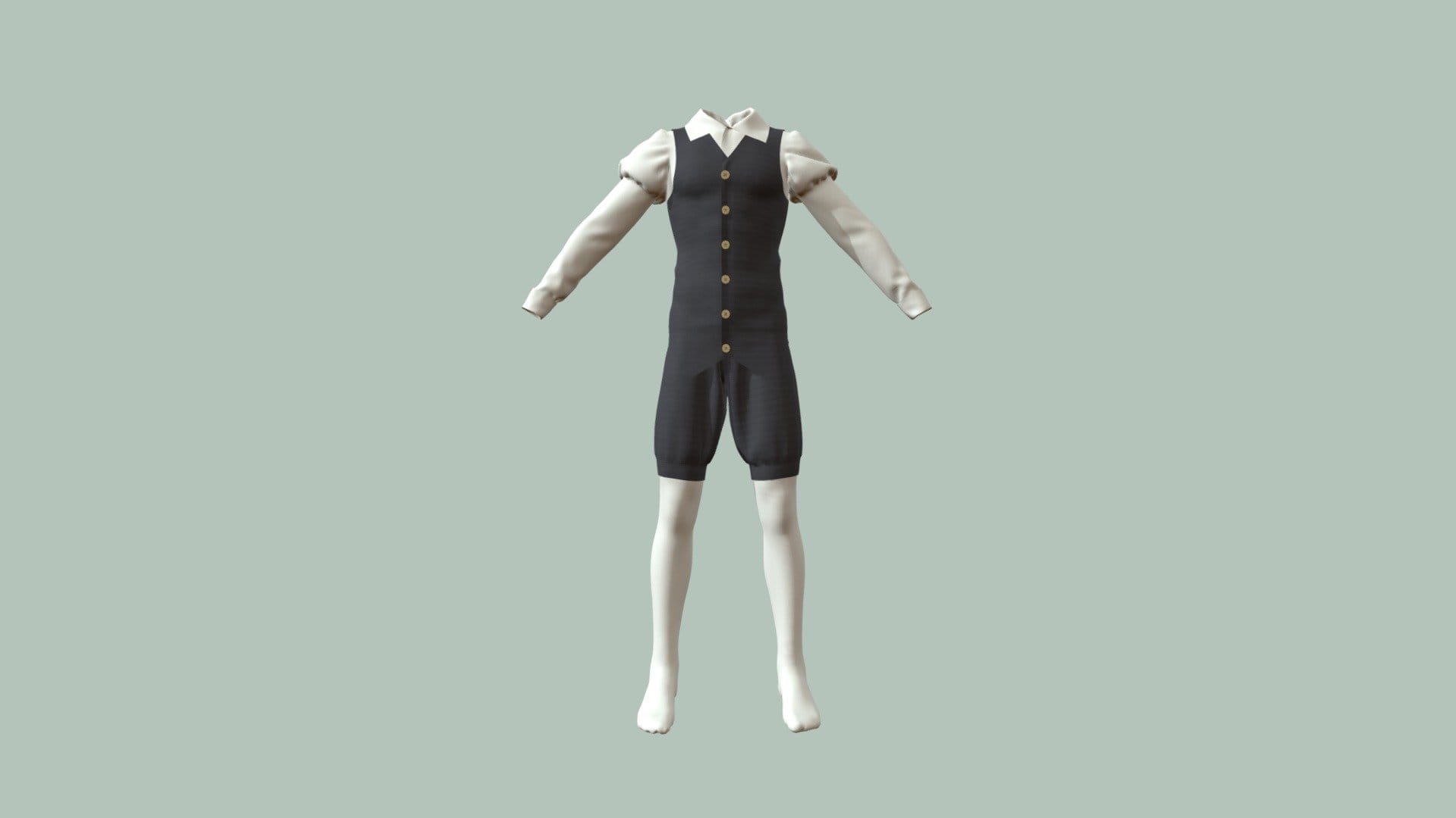Boy Outfit - Ouji/ Kodona Style - OPEN3DSEA