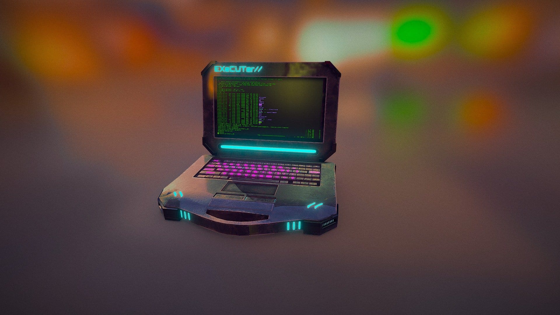 Cyberpunk Laptop (PBR GAME READY) - OPEN3DSEA