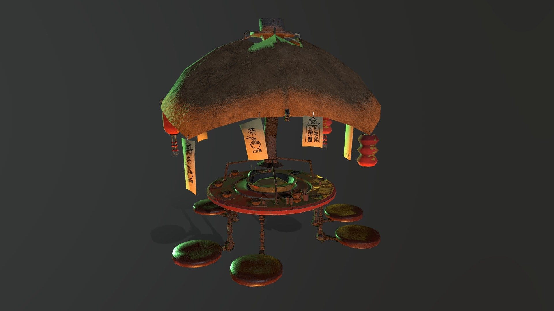 Cyberpunk Restaurant - OPEN3DSEA