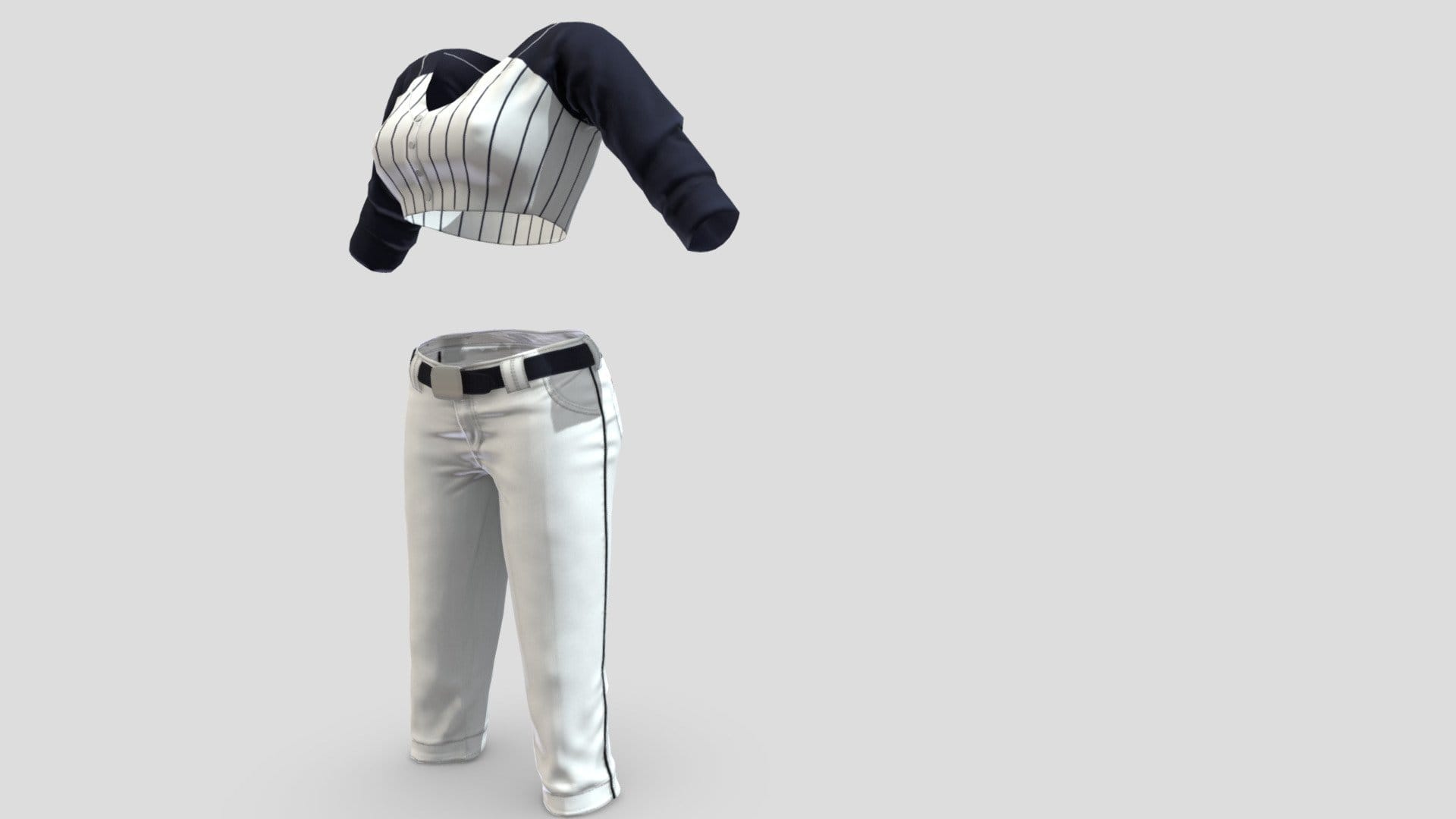 Female Baseball Uniform - OPEN3DSEA