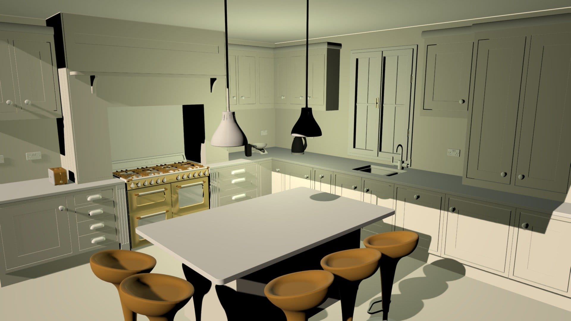 Kitchen Design 2 3D CAD Model - OPEN3DSEA
