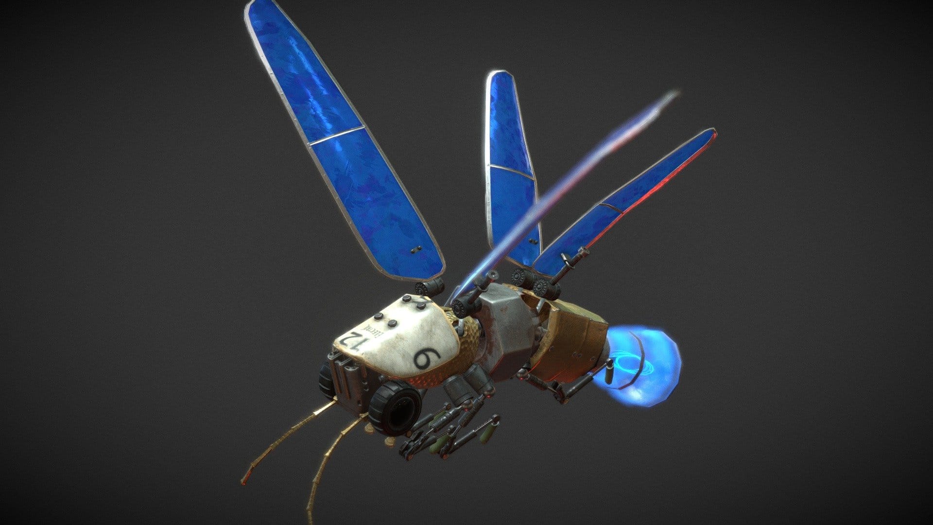 Lightning Bug Robot 3D Model Download - Game Ready Asset | Open3DSea