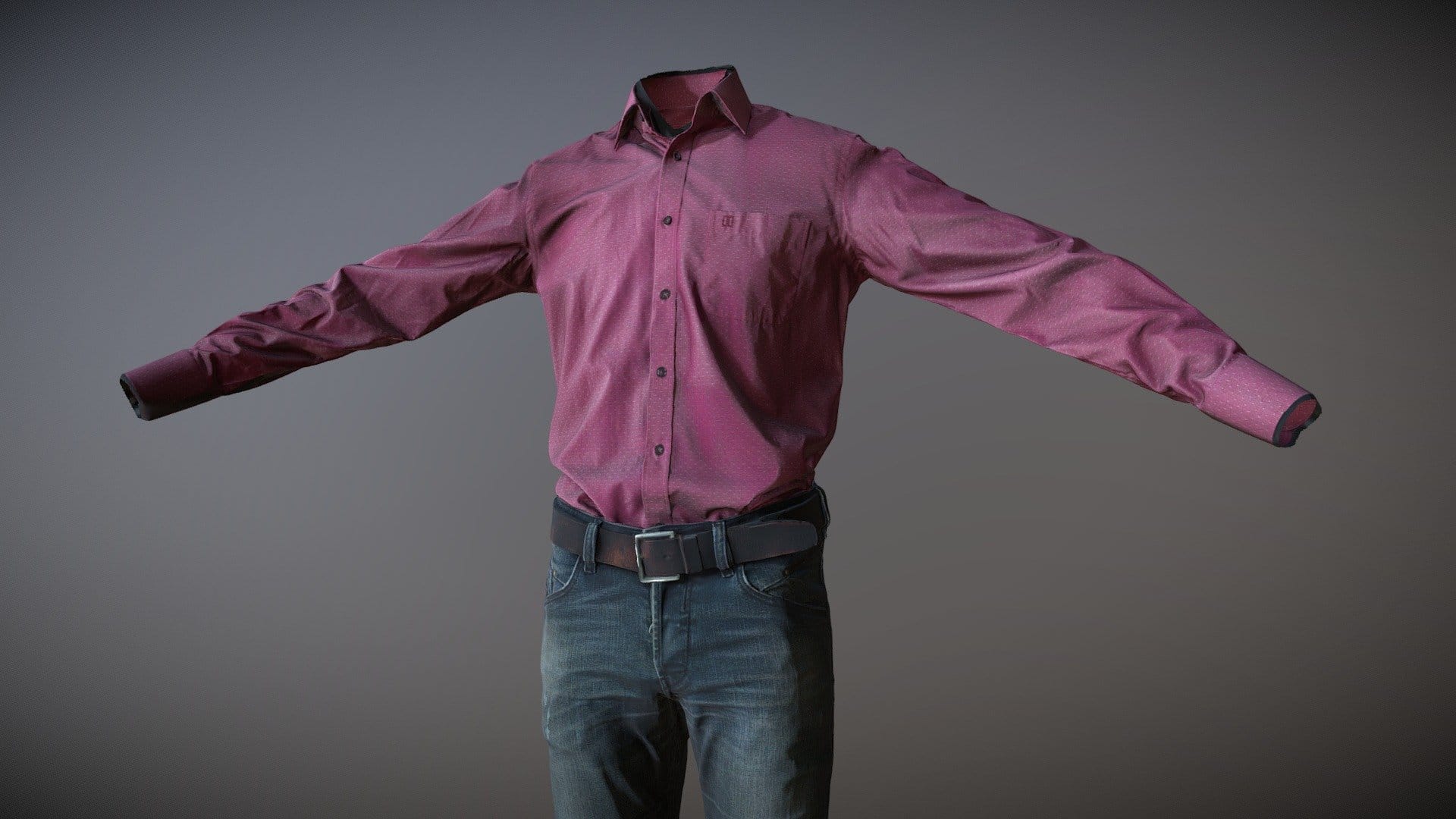 Men's Clothing_03 (3D scan) - OPEN3DSEA