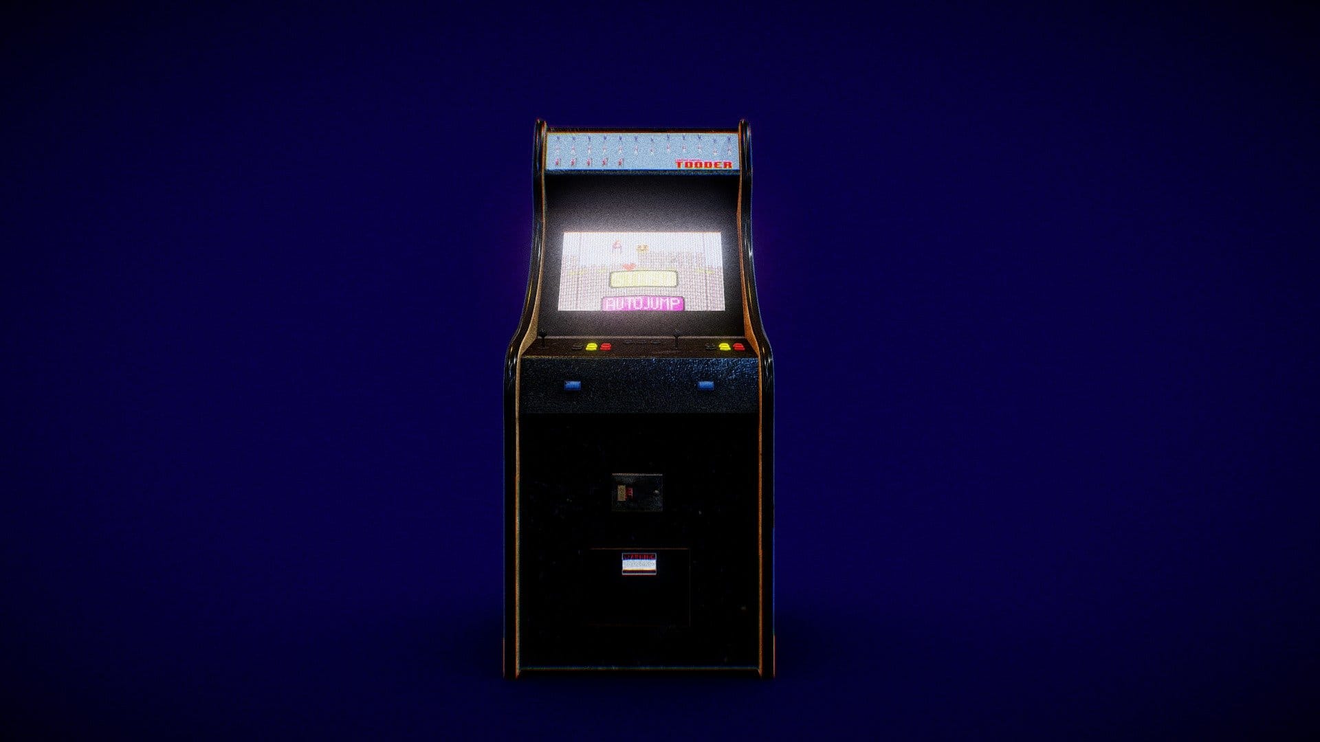 Oldschool Arcade Game Machine - OPEN3DSEA