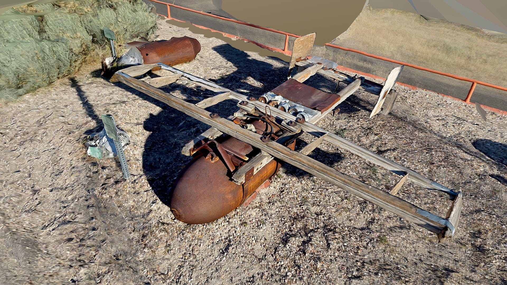 Radio Guided 2000lb Test Bomb with Rockets - OPEN3DSEA