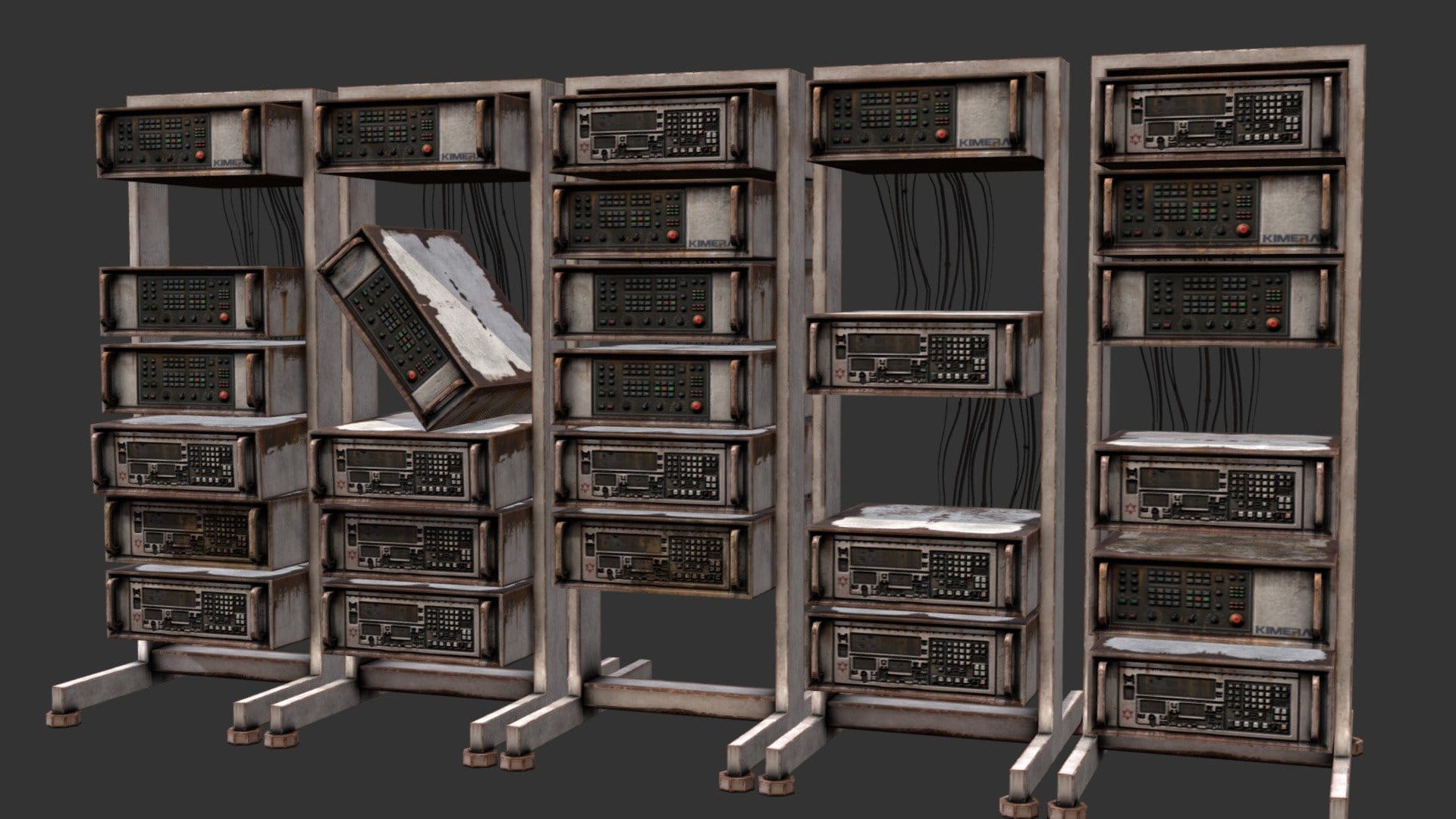 Ruined Computer Racks - OPEN3DSEA