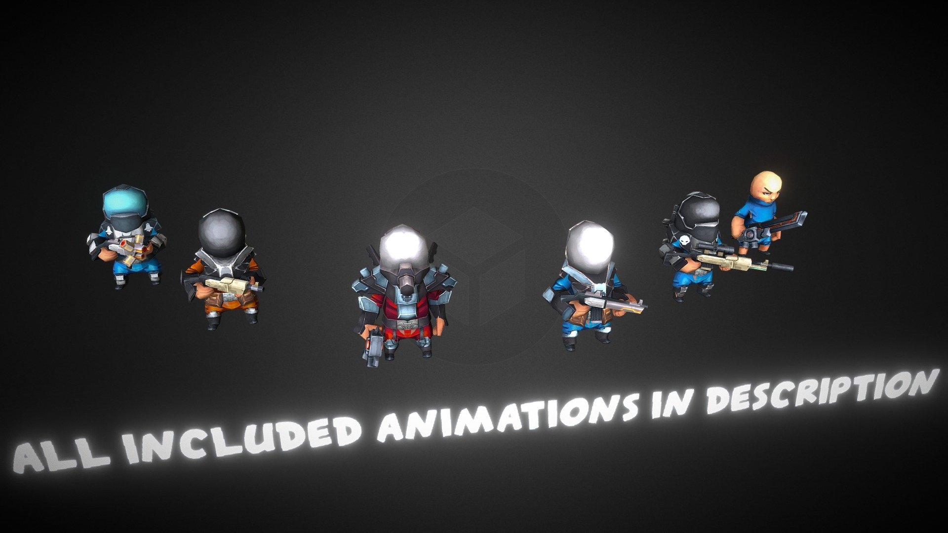 Animated Space Man Set - OPEN3DSEA