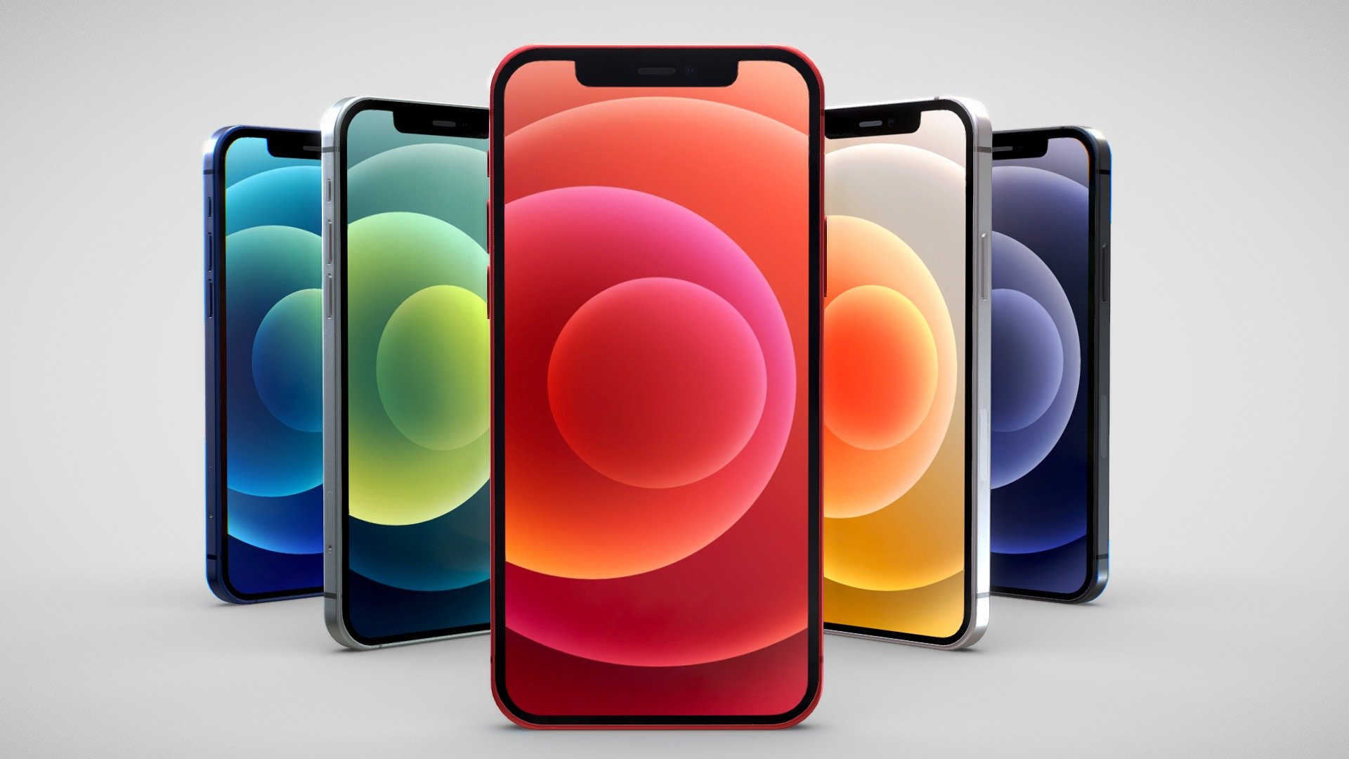 Apple iPhone 12 All Official Colors Collection - OPEN3DSEA