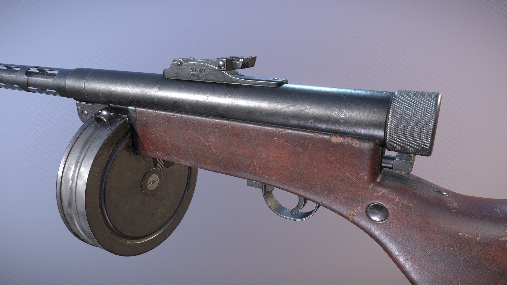 KP/-31 Submachine Gun - OPEN3DSEA