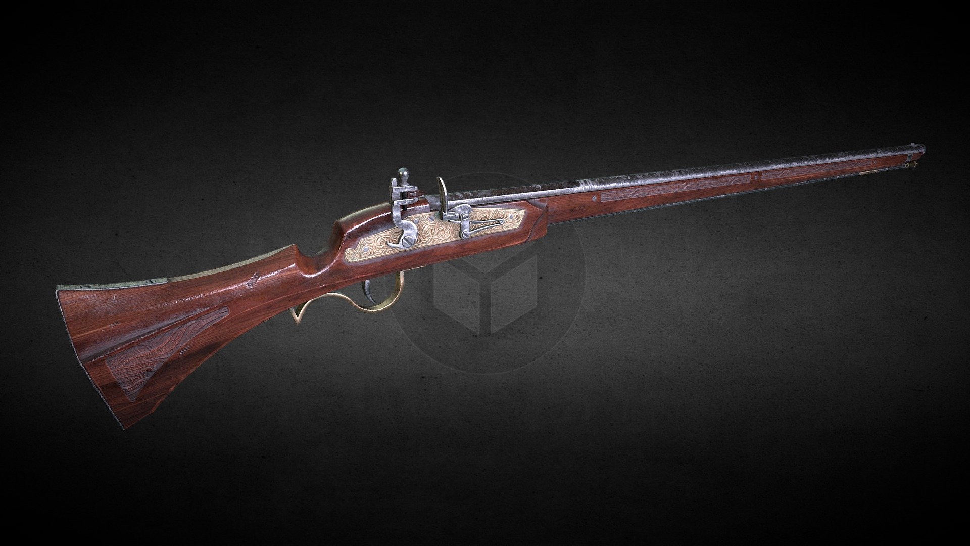 Long Musket v1.1 3D Model Download - Game Ready Asset | Open3DSea