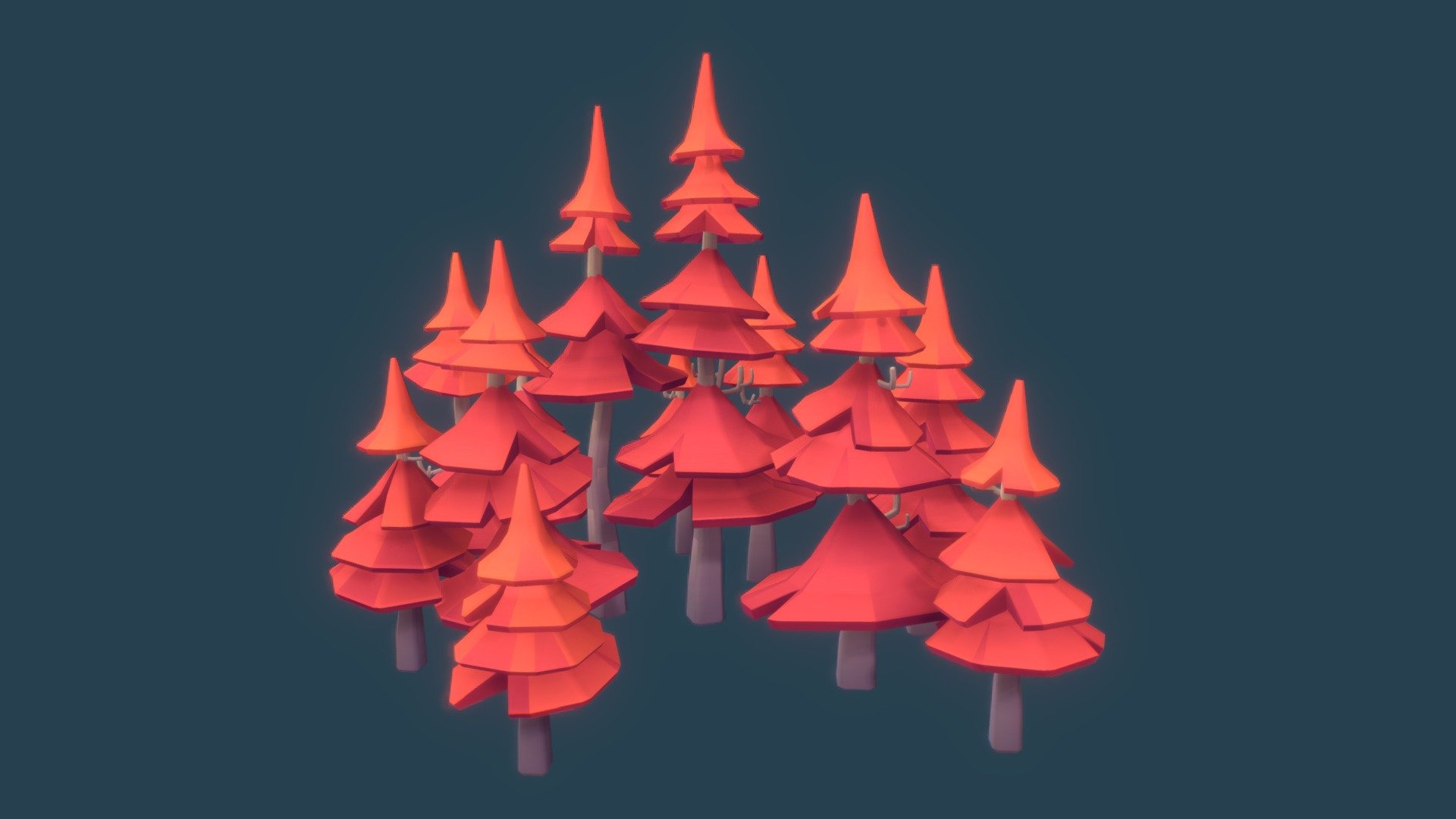 Pine Tree Set - Proto Series - OPEN3DSEA