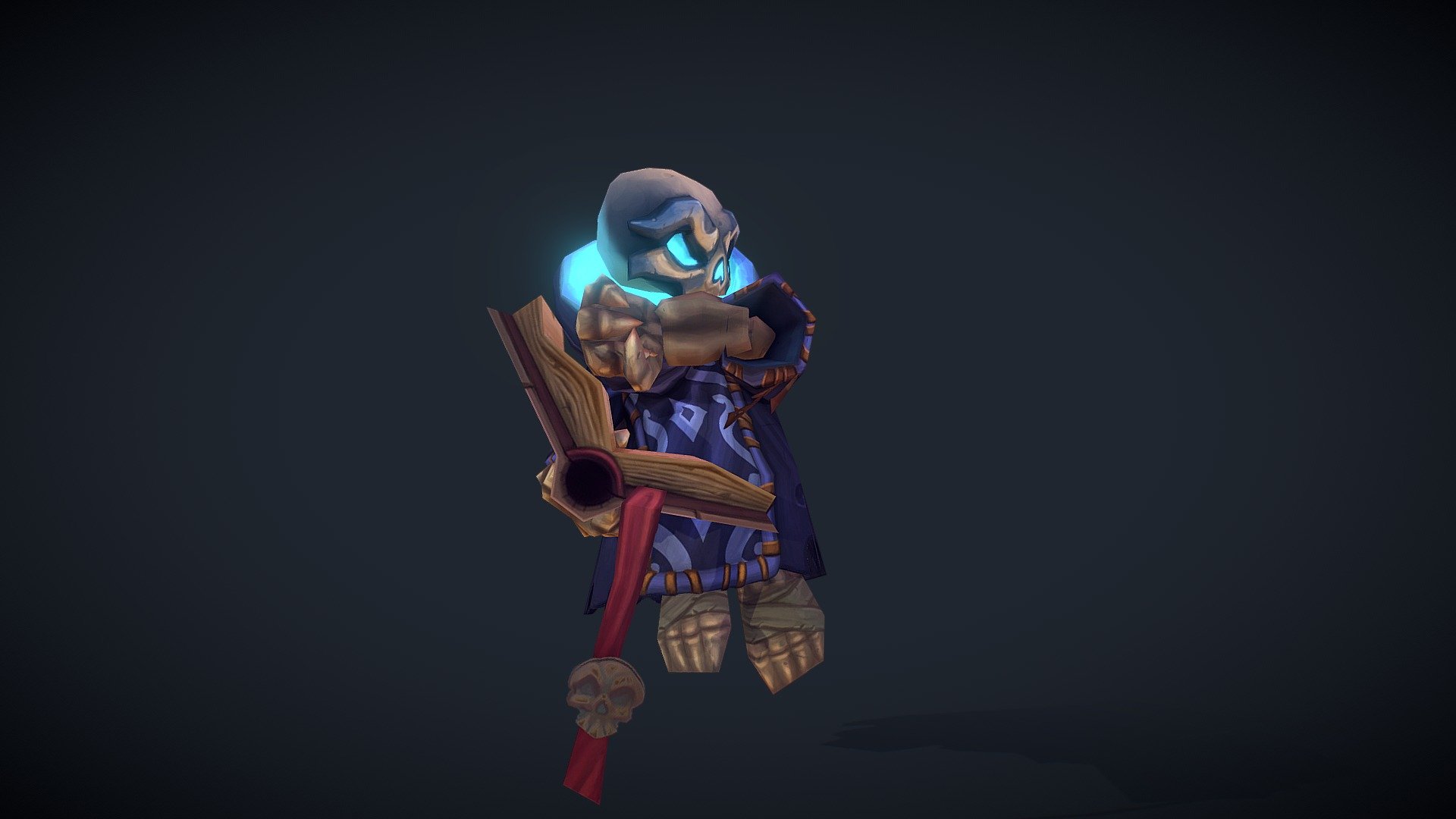 Skeleton Mage - OPEN3DSEA