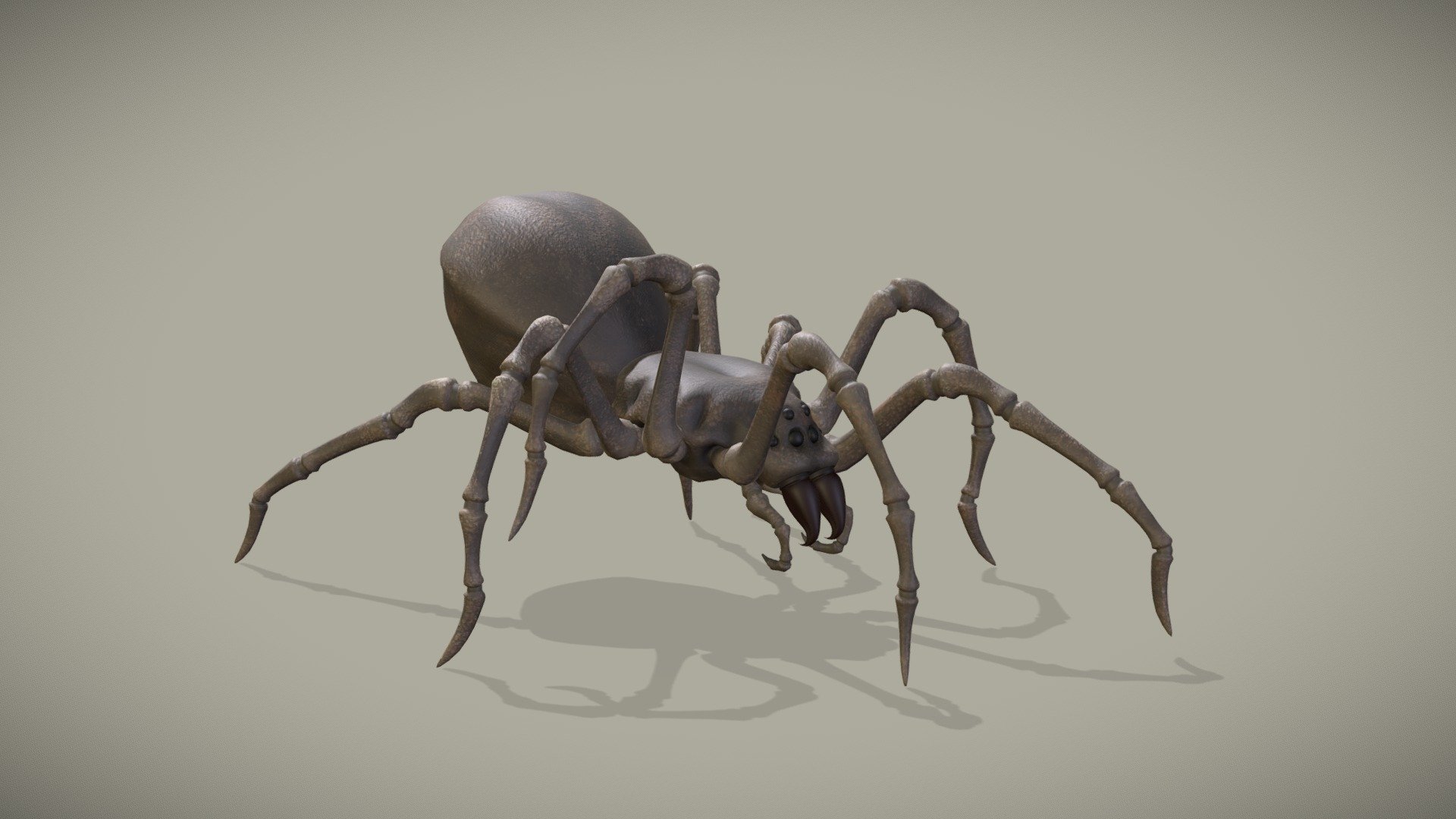 Spider Walk Cycle Animation - OPEN3DSEA