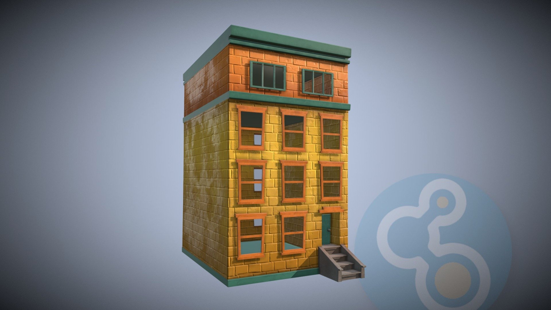 Stylized Building 01 - OPEN3DSEA