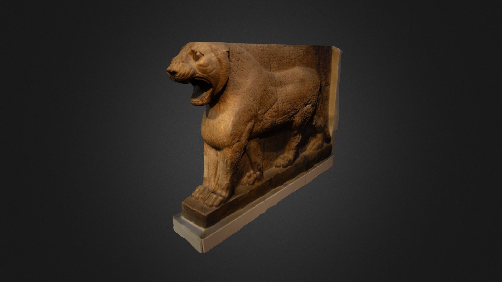 Colossal statue of a lion - OPEN3DSEA