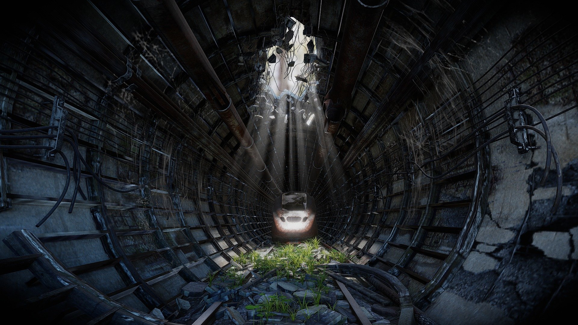 Destroyed Subway - VR and Sound - OPEN3DSEA