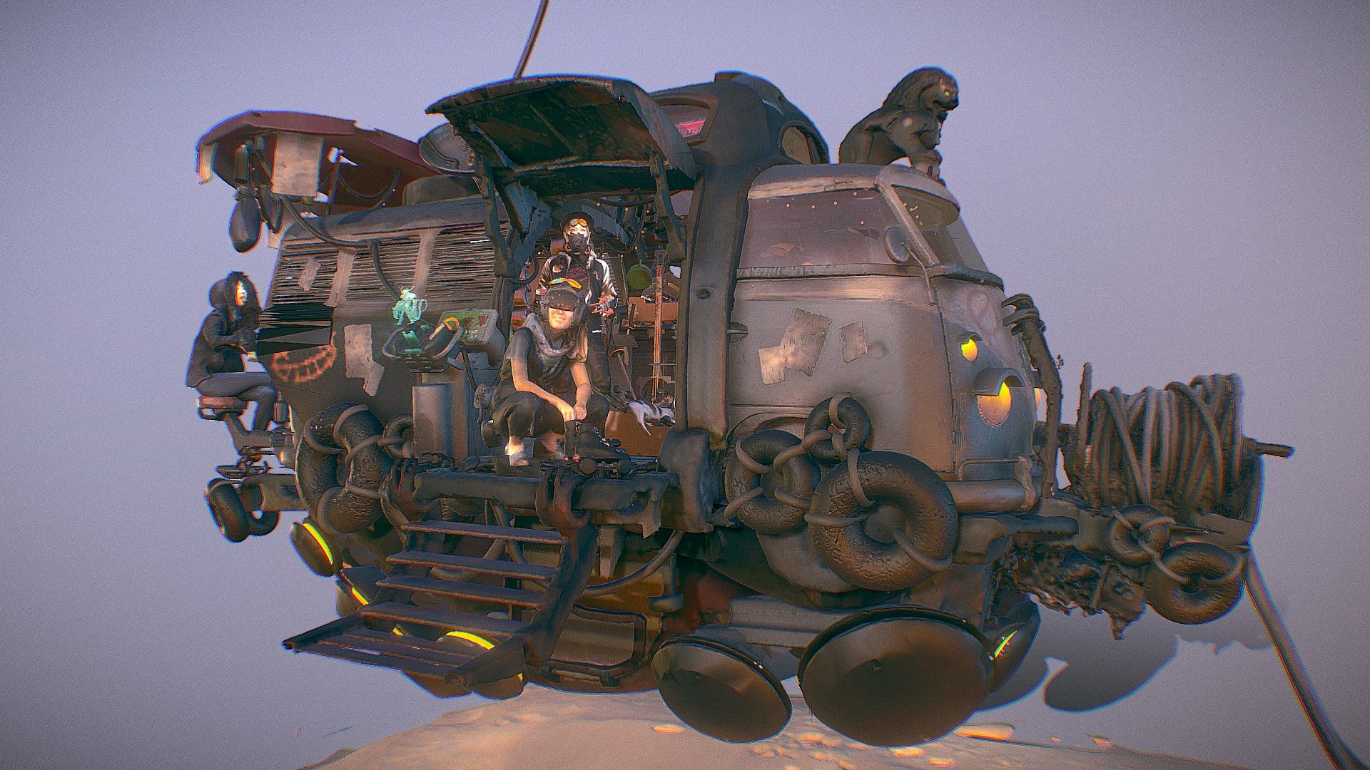 Neon Slums - Float Bus - OPEN3DSEA