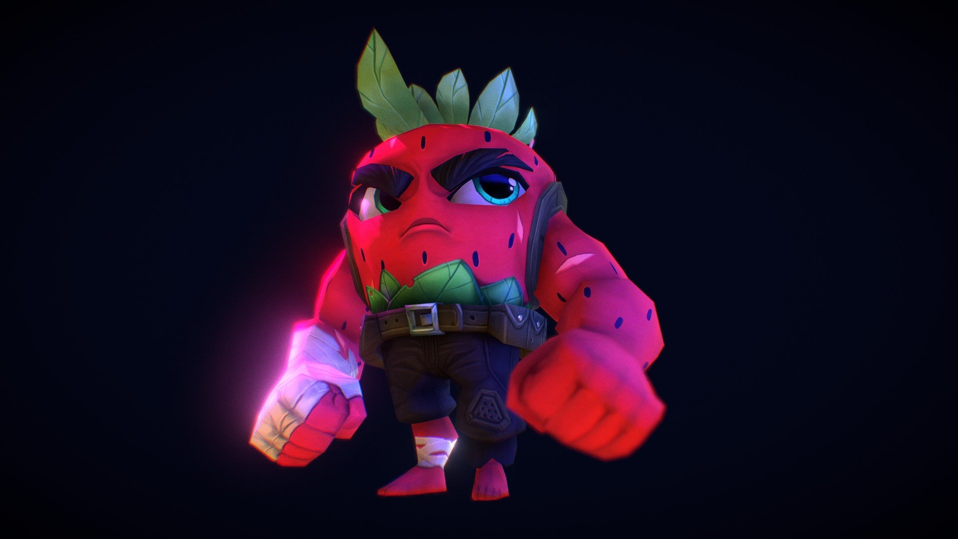 StrongBerry Morangão | Strawberry Warriors - OPEN3DSEA