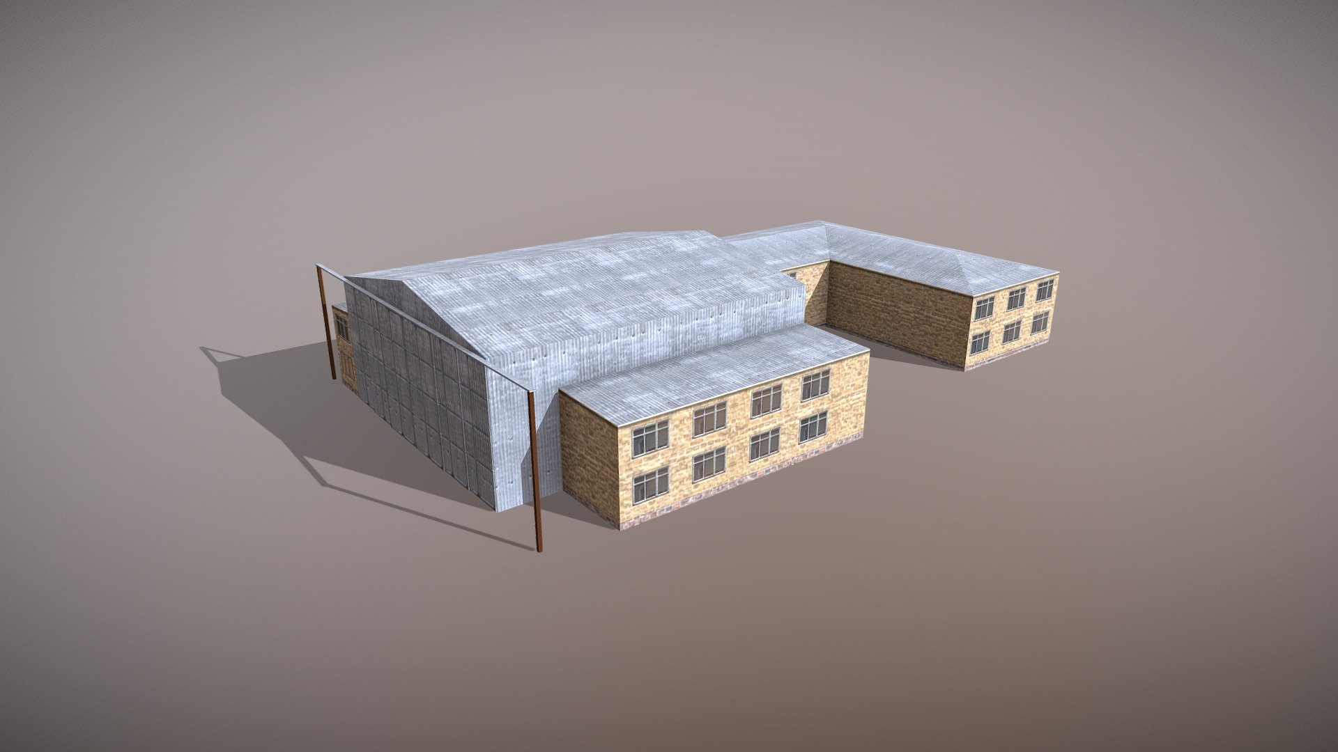 Airport Hangar OAKB ATB Hangar - OPEN3DSEA