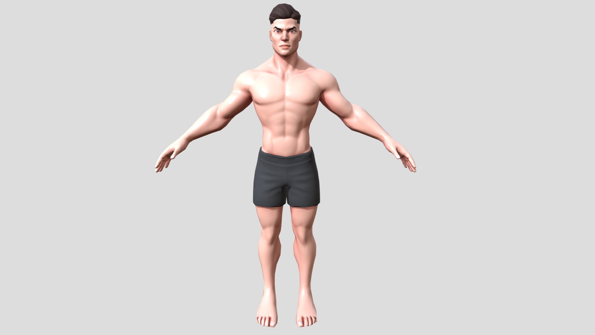 Base mesh Character Game-ready Character design 3D Model Download ...