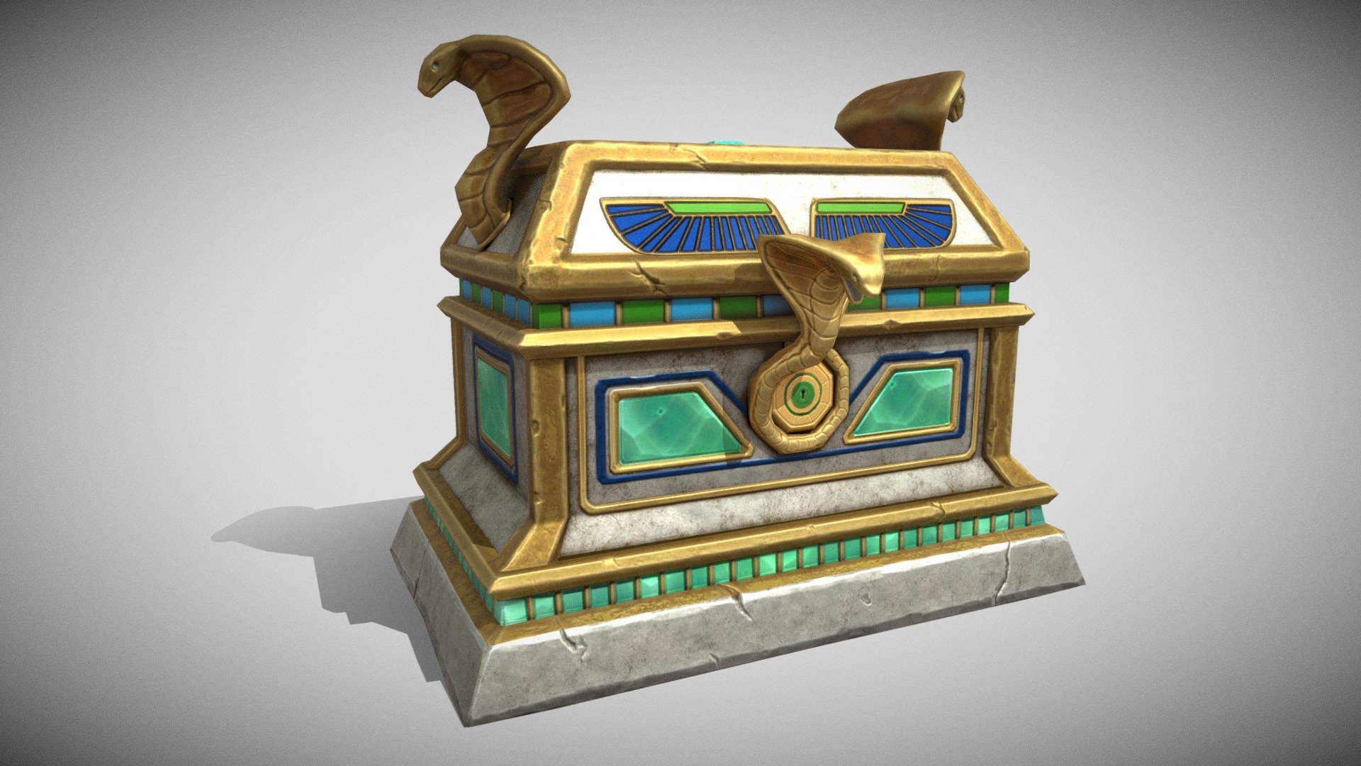Egyptian Snake Chest - OPEN3DSEA