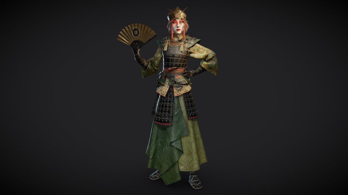 Kyoshi warrior Suki (ATLA fanart) - OPEN3DSEA