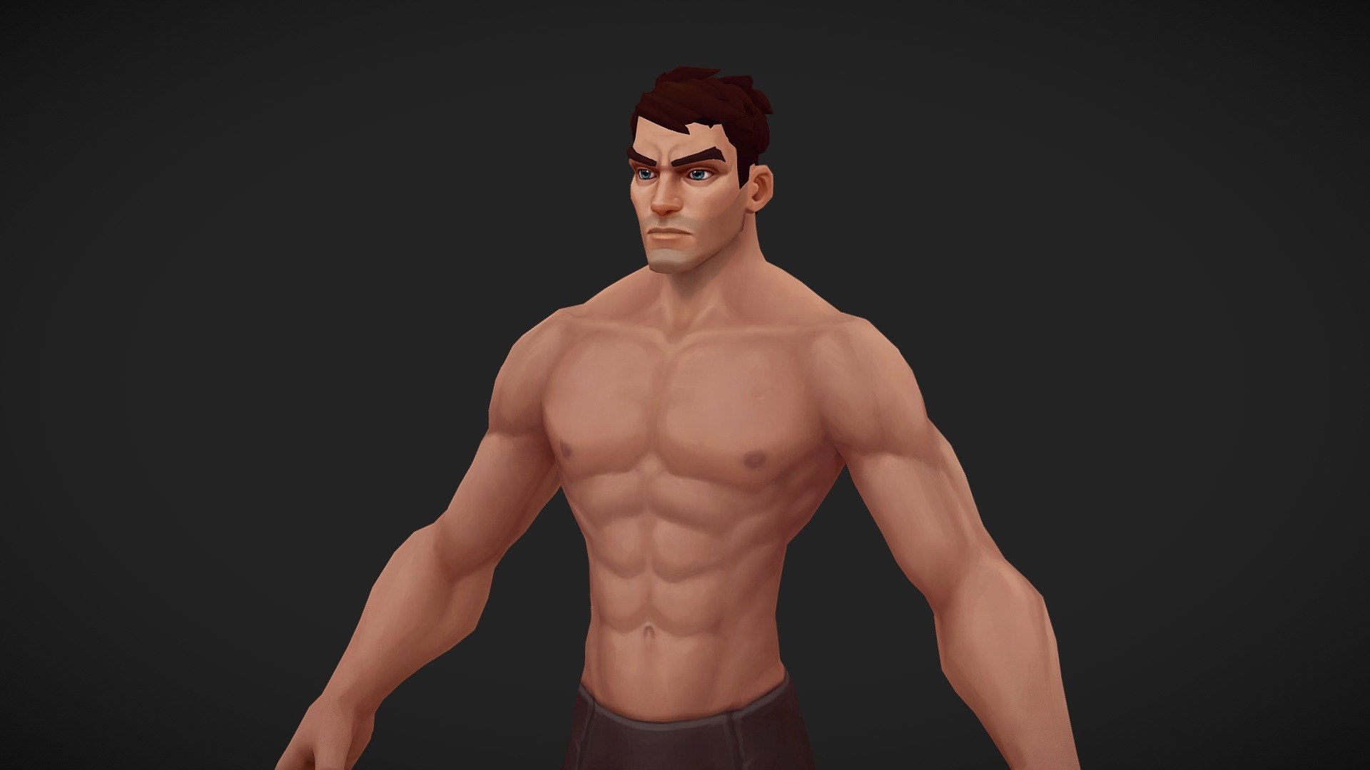 Stylized male character 3D Model Download - Game Ready Asset | Open3DSea
