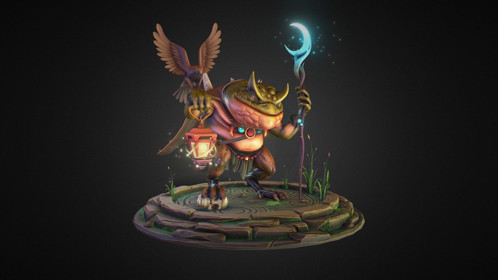 Stylized toad - OPEN3DSEA