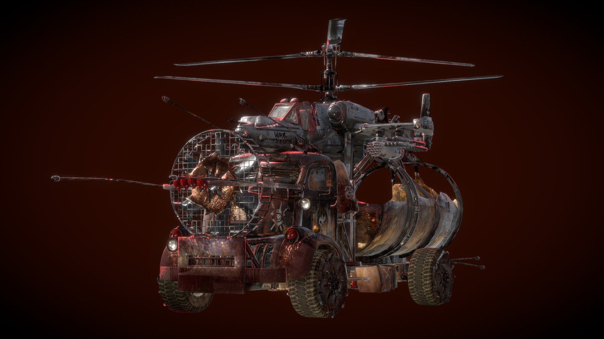 WAR IS DEATH 3D Model Download - Game Ready Asset | Open3DSea