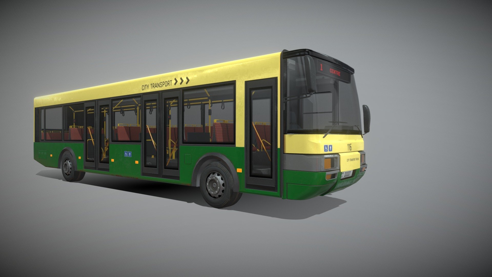 Bus Animated - OPEN3DSEA